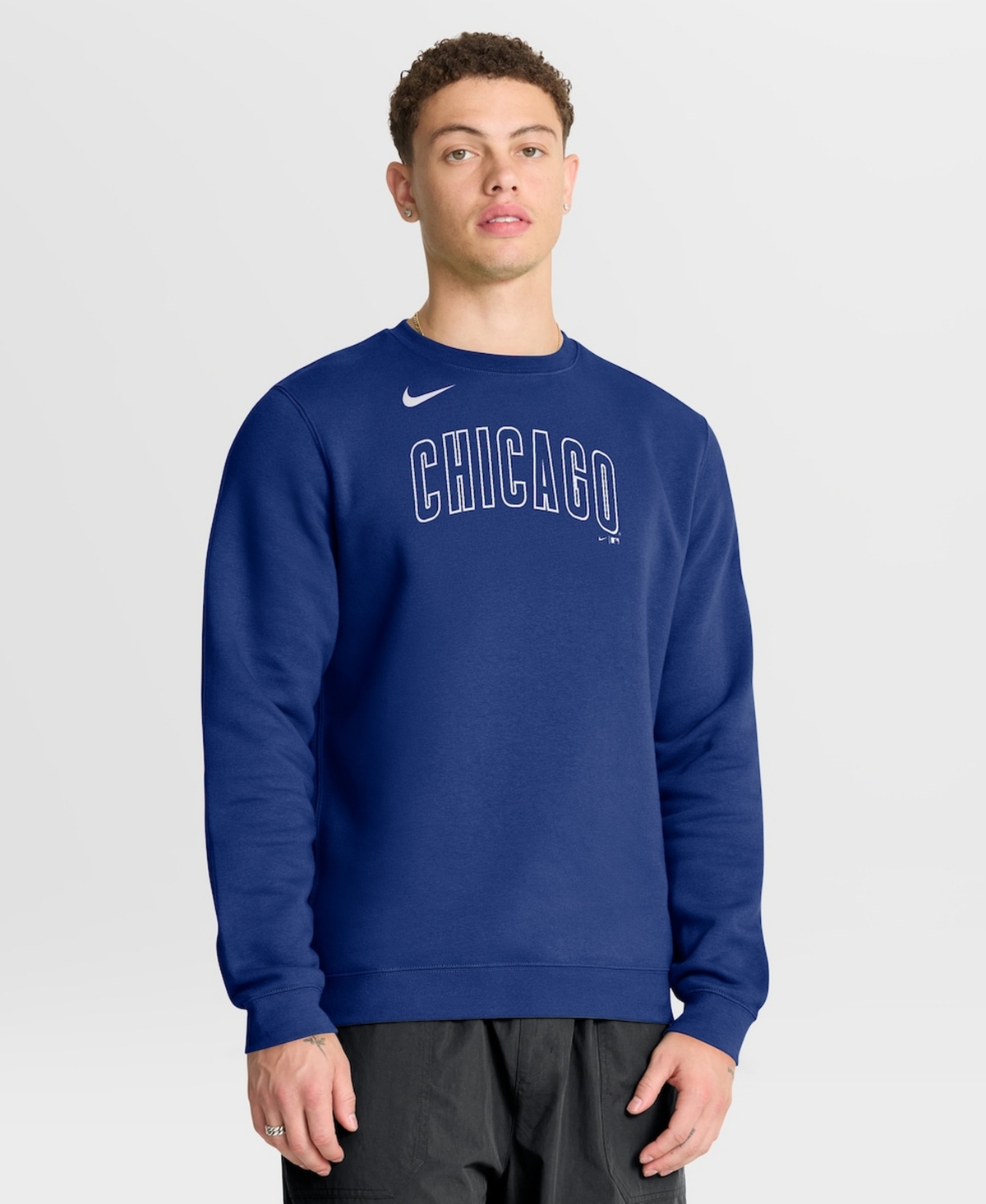 Click here for Nike Mens Royal Chicago Cubs Primetime Wordmark Sw... prices