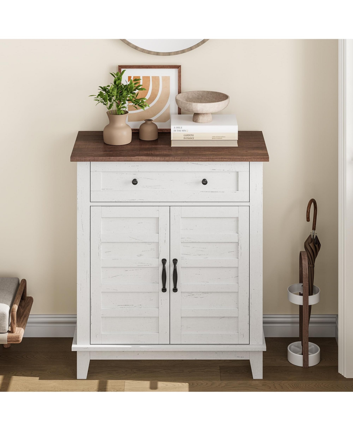 Click here for gaomon Farmhouse Sideboard Cabinet  2 Piece  3-Tie... prices