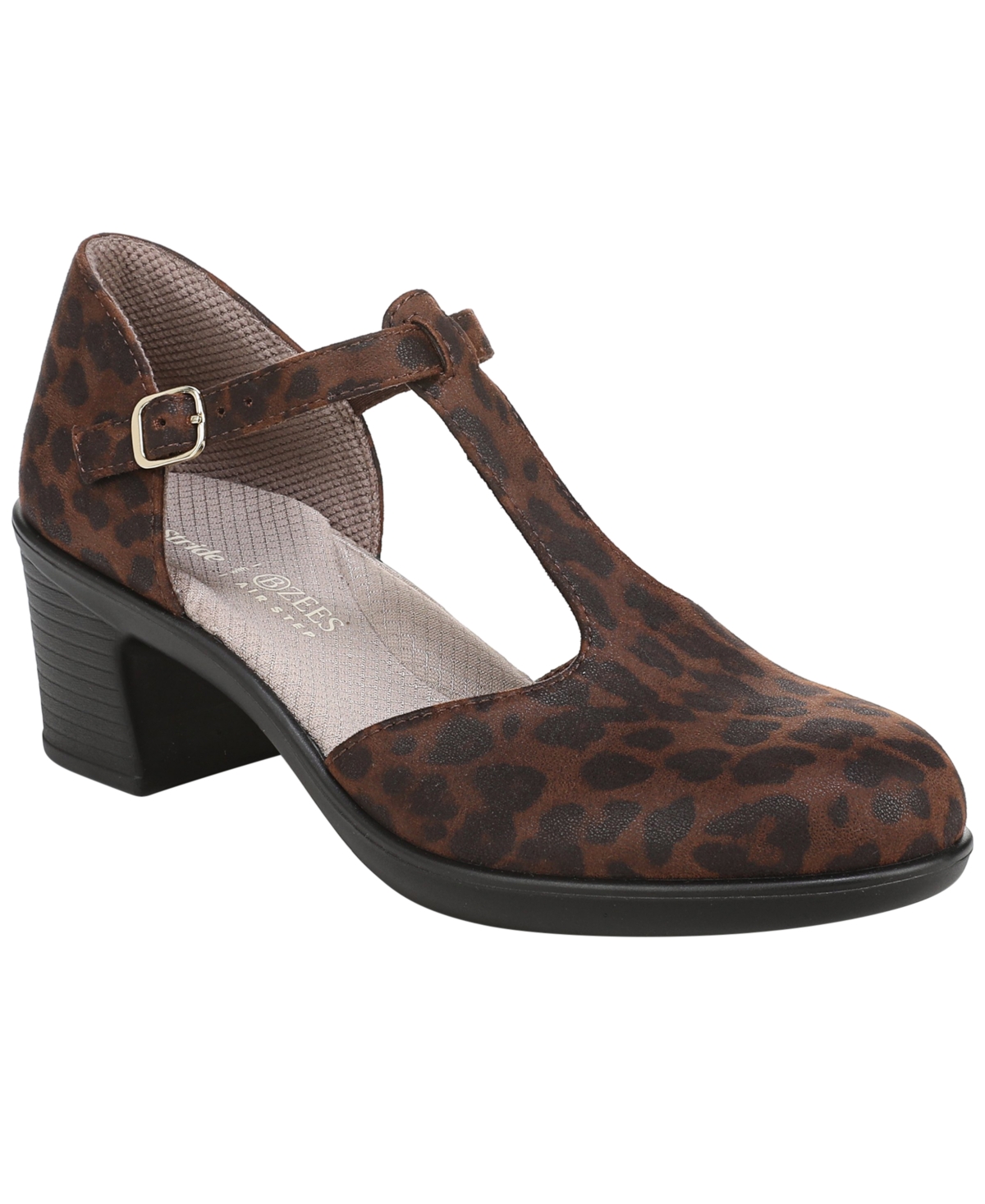 Click here for LifeStride Womens Lady Round Toe Pumps - Brown Leo... prices