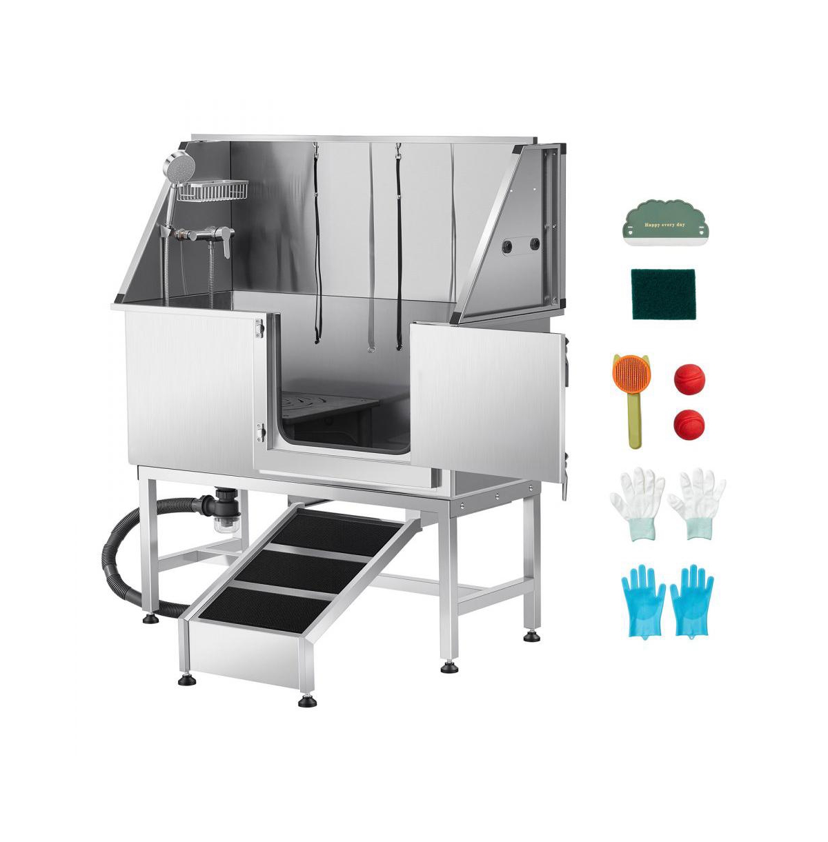 Click here for Ruie 50 inch Stainless Steel Dog Bathtub with Ramp... prices