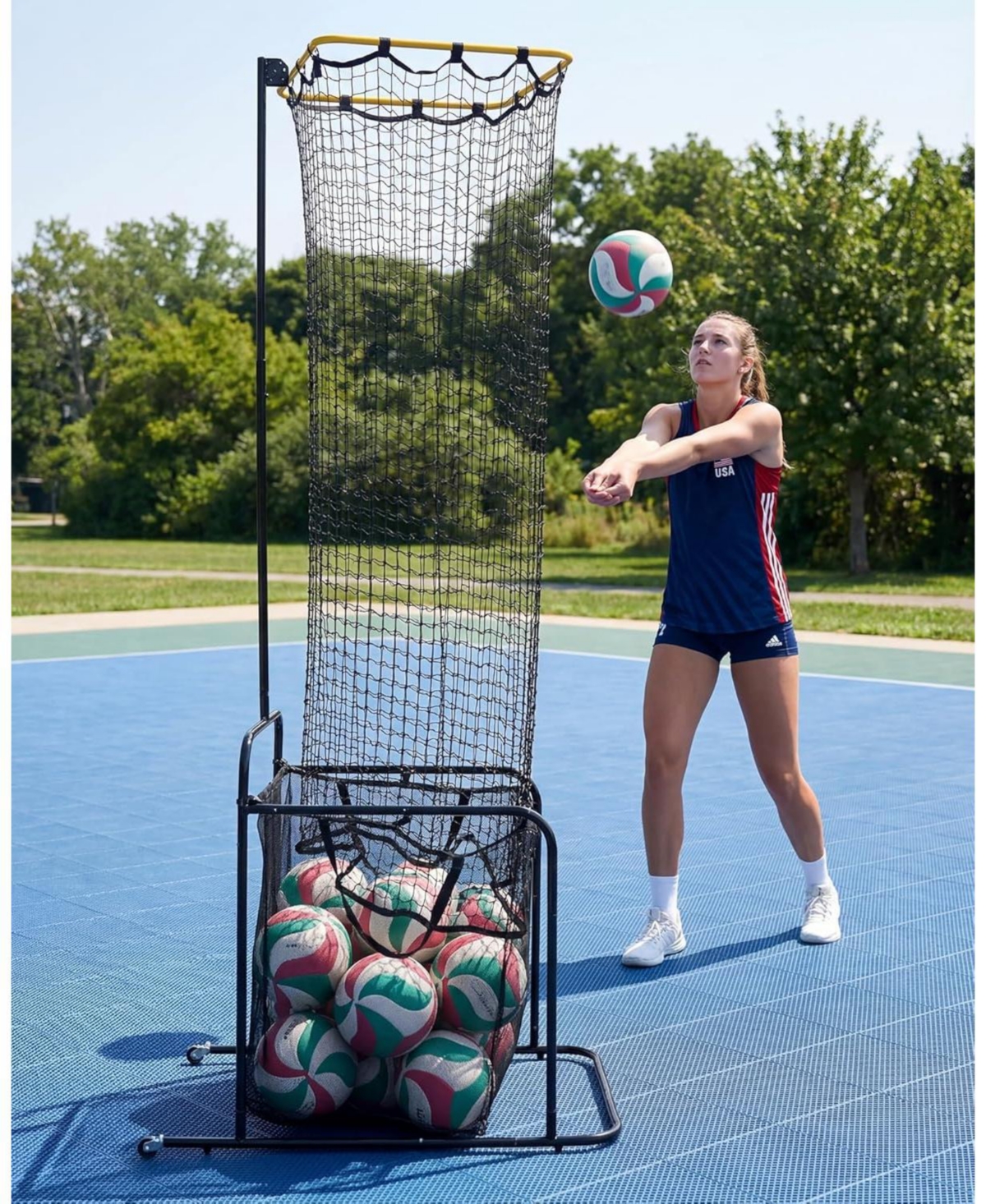Click here for Xo Volleyball Setter Training Net  Portable with W... prices