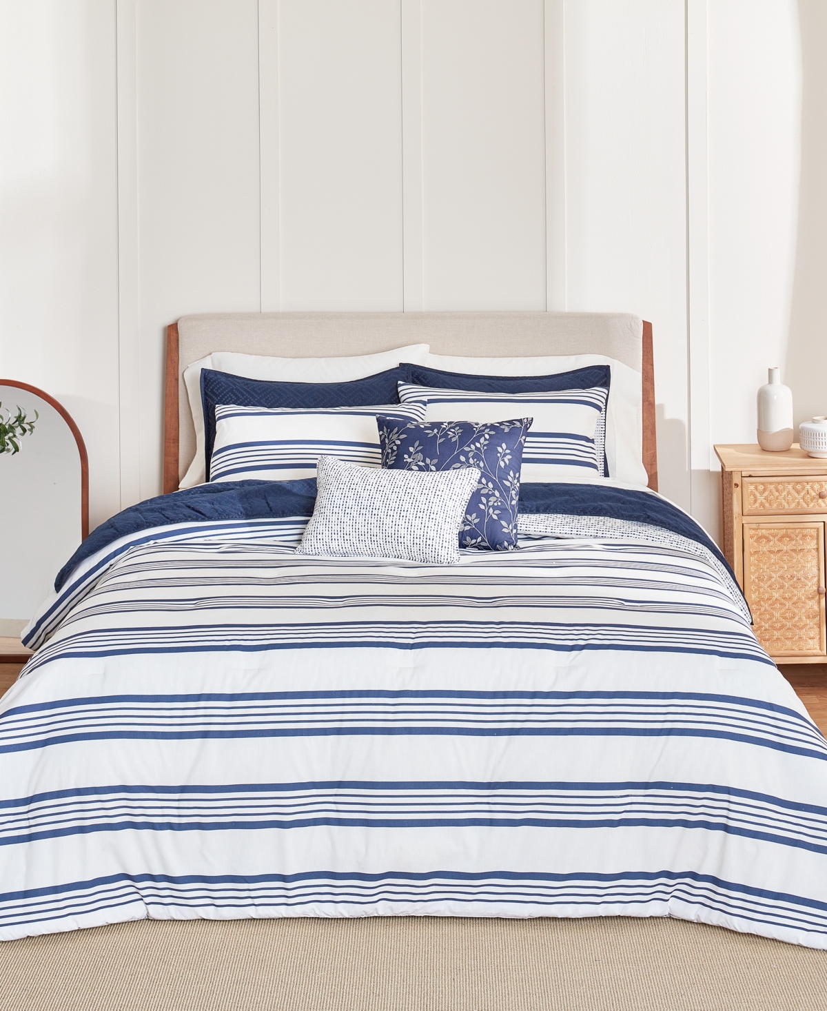 Click here for Anne Klein Archer Stripe Cotton Blend 4-Piece Comf... prices