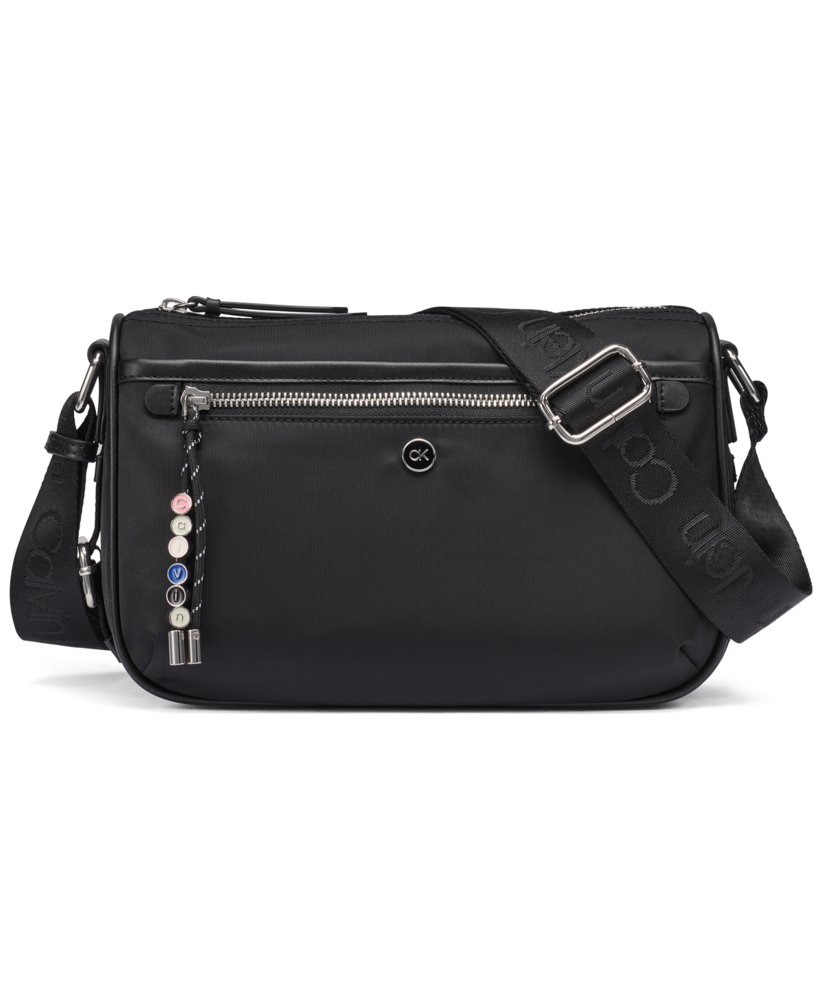 Click here for Calvin Klein Caius Small Crossbody Handbag - Black... prices