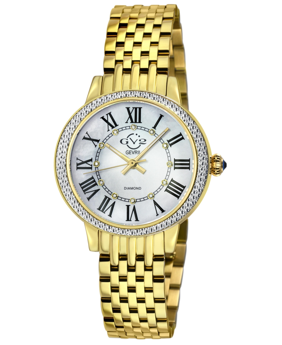 Click here for GV2 by Gevril Womens Amalfi Swiss Quartz Diamond S... prices