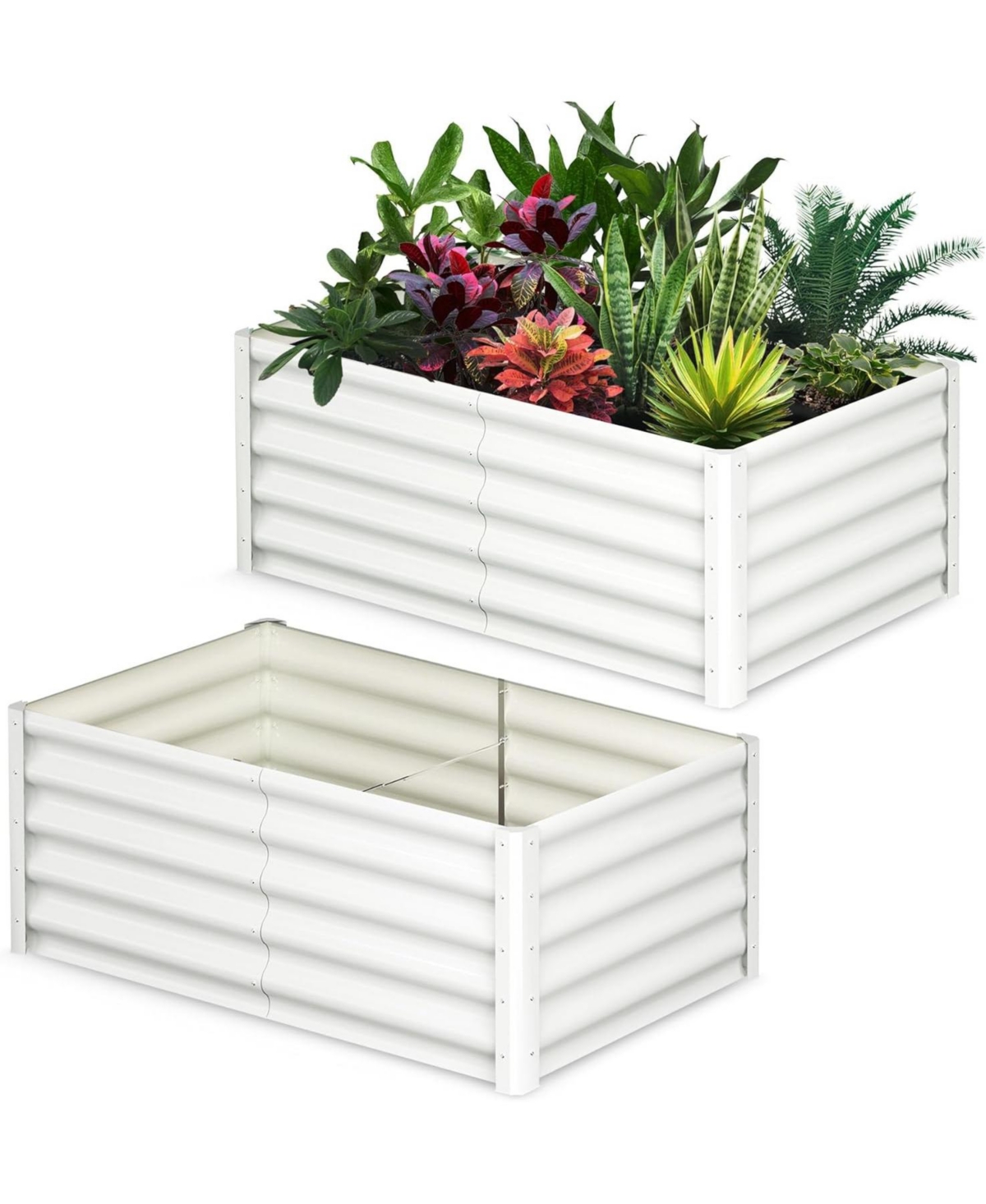 Click here for Xo 2-Pack 6x3x1.5FT Galvanized Raised Garden Bed... prices