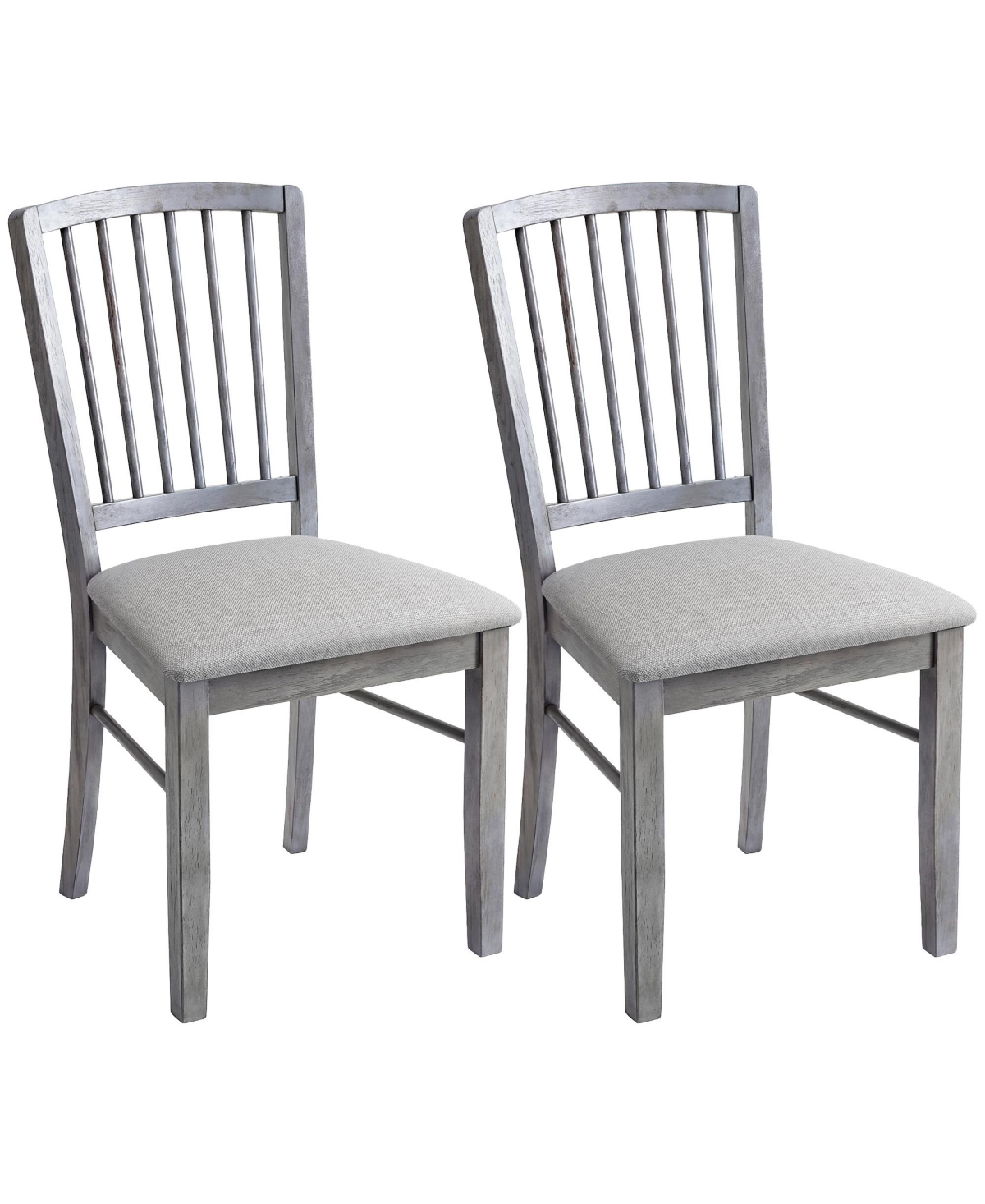 Click here for Homcom Upholste Dining Chairs Set of 2 with Solid... prices