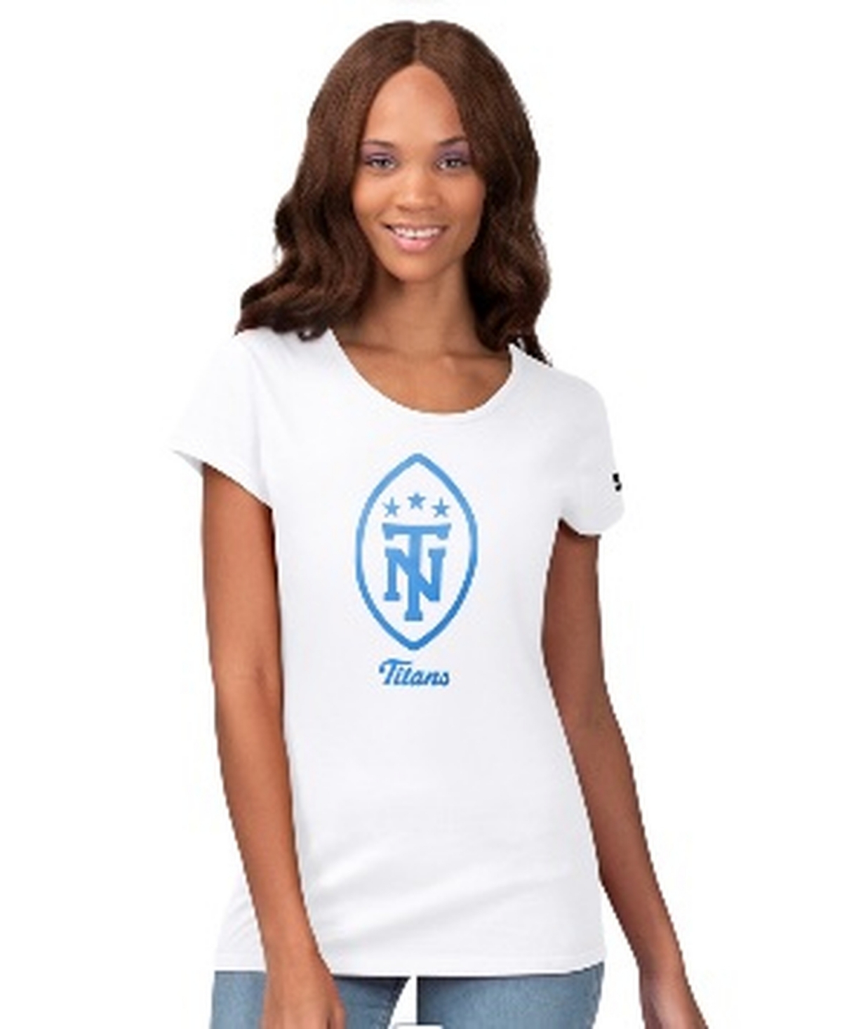 Click here for Starter Womens White Tennessee Titans Endzone T-Sh... prices