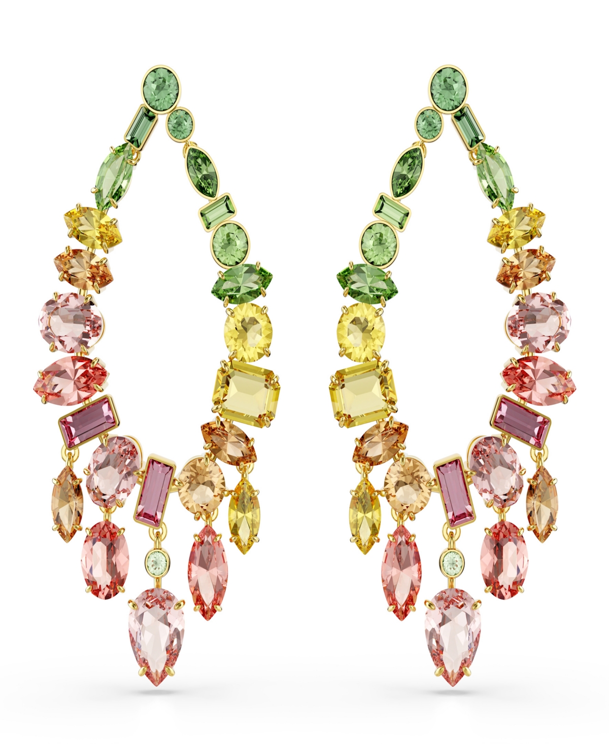 Click here for Swarovski Gold-Tone Plated Gema Drop Earrings - Op... prices