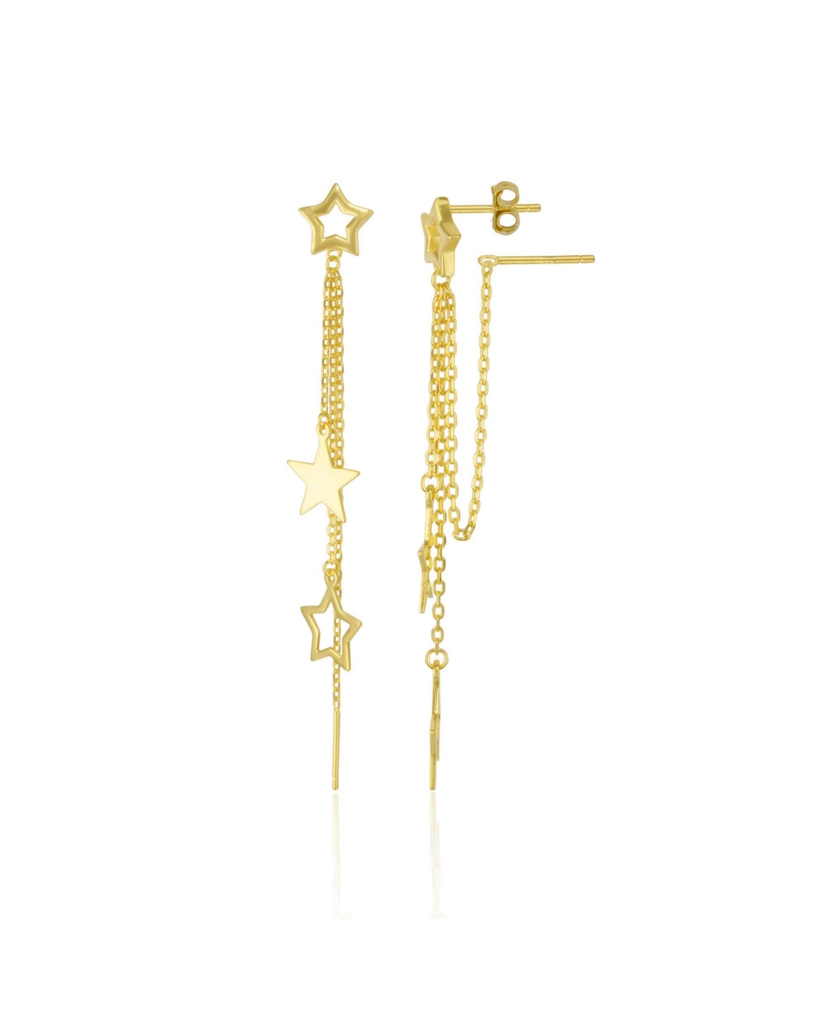 Click here for Spero London Chain and Stars Sterling Silver Drop... prices