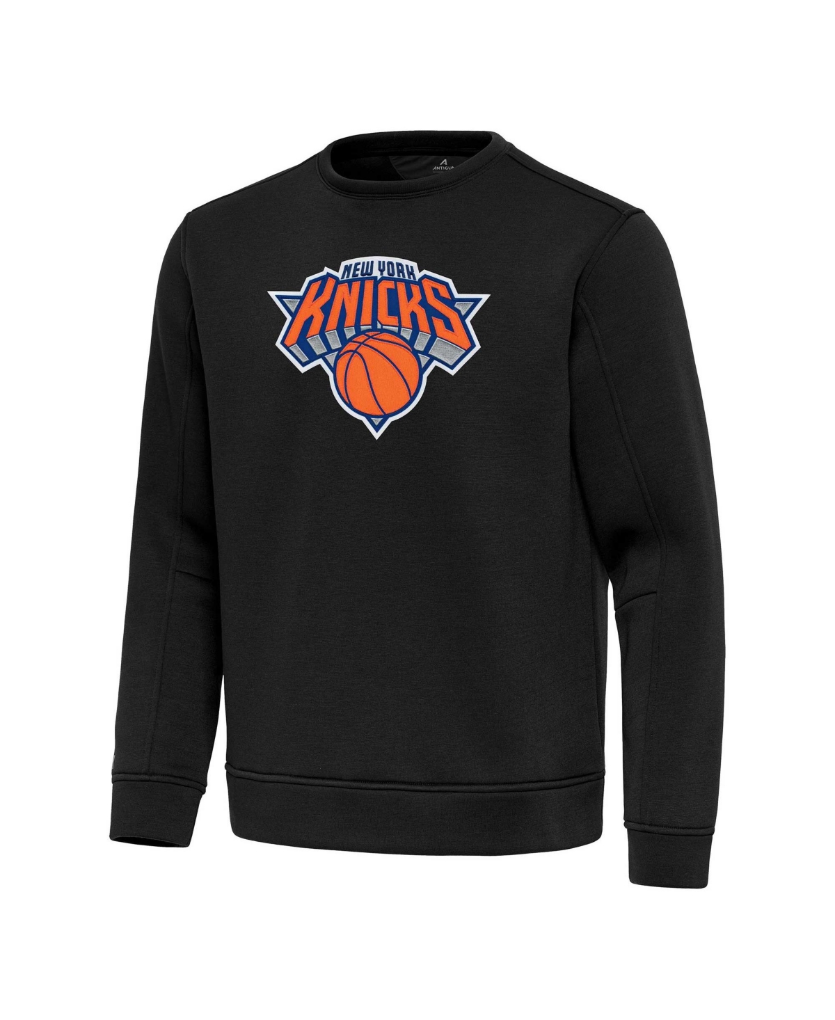 Click here for Antigua Mens Black New York Knicks Relevant Pullov... prices