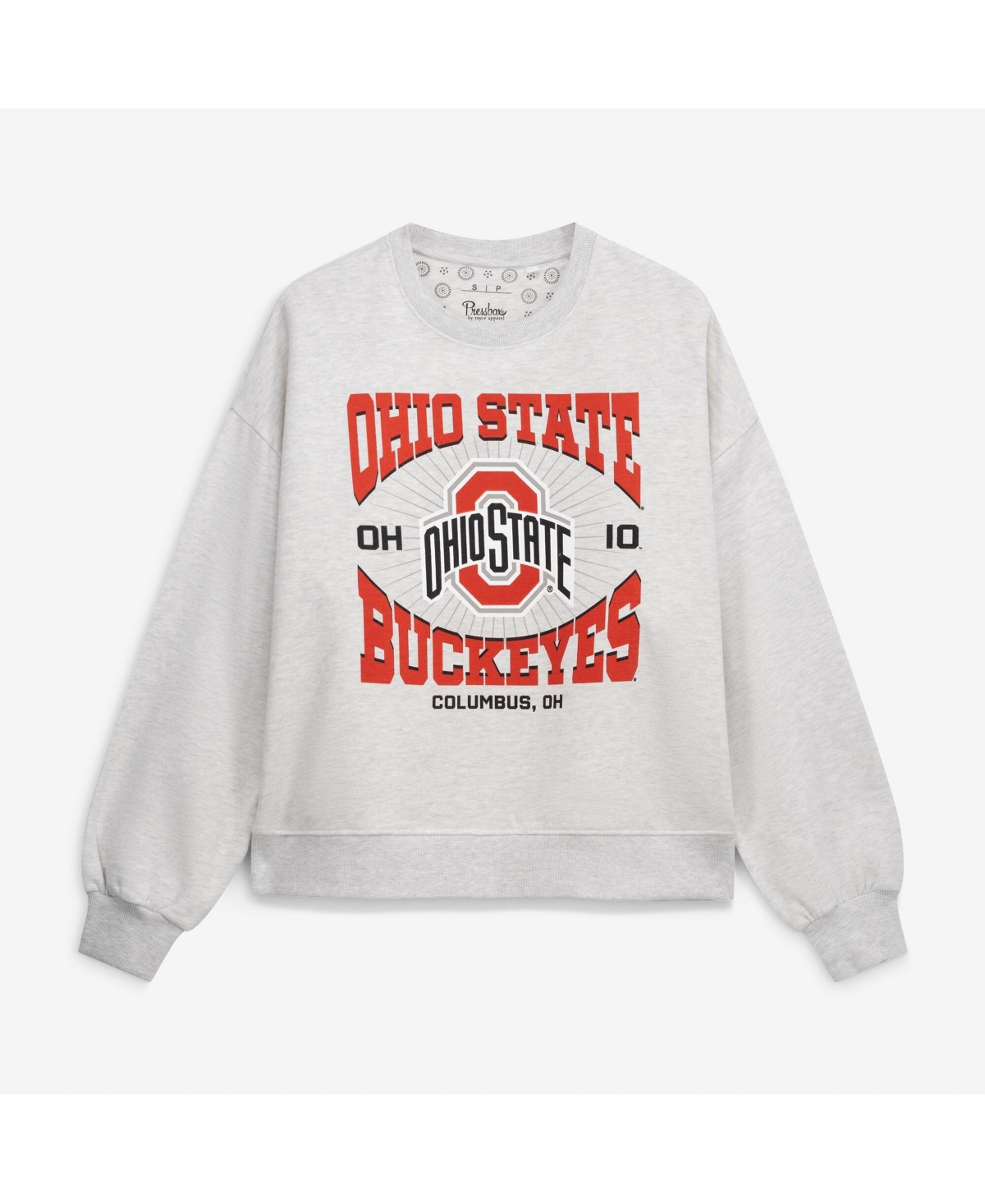 Click here for Pressbox Womens Oatmeal Ohio State Buckeyes Waist... prices