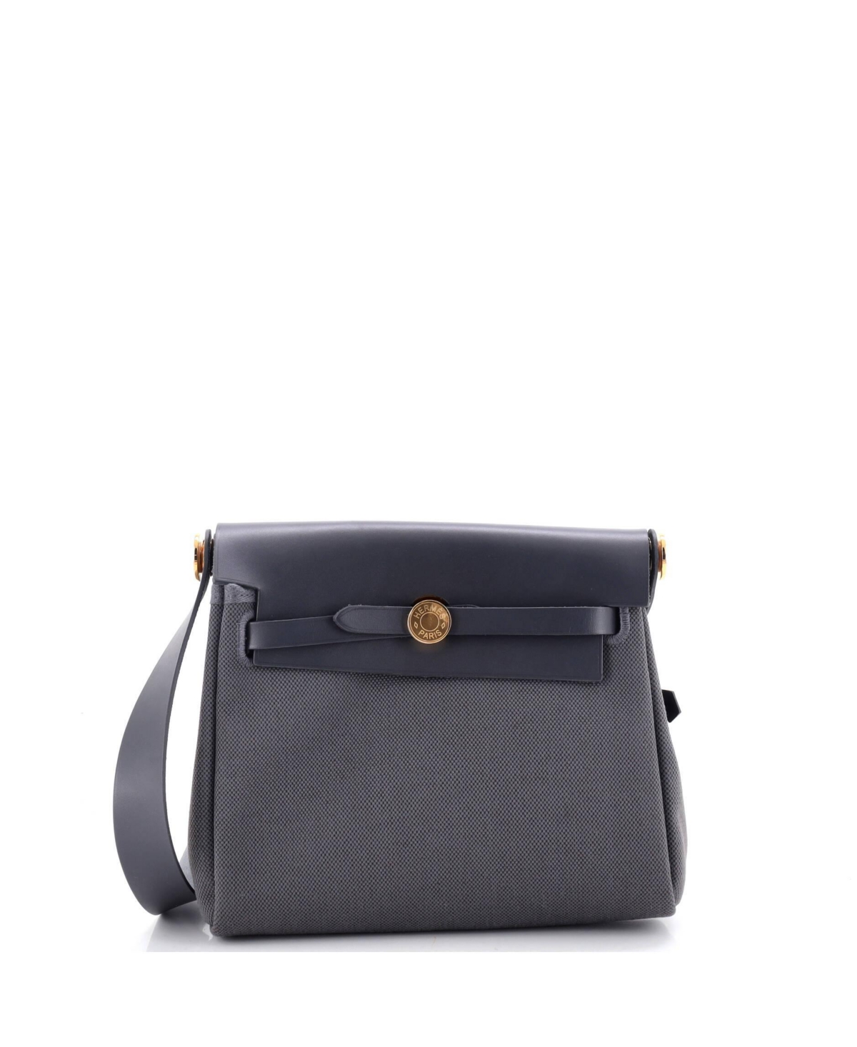 Click here for Pre-Owned HERMES 20 Herbag Zip Toile and Leather -... prices