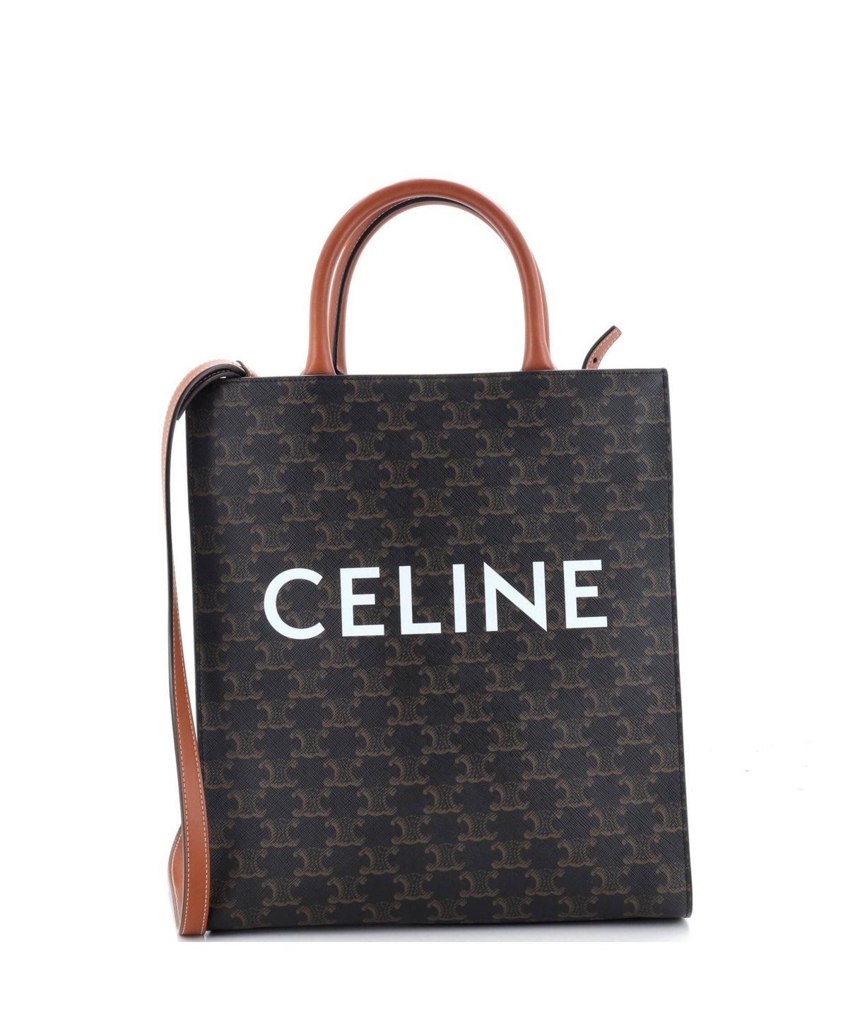 Click here for Pre-Owned Celine Small Vertical Cabas Tote Triomph... prices