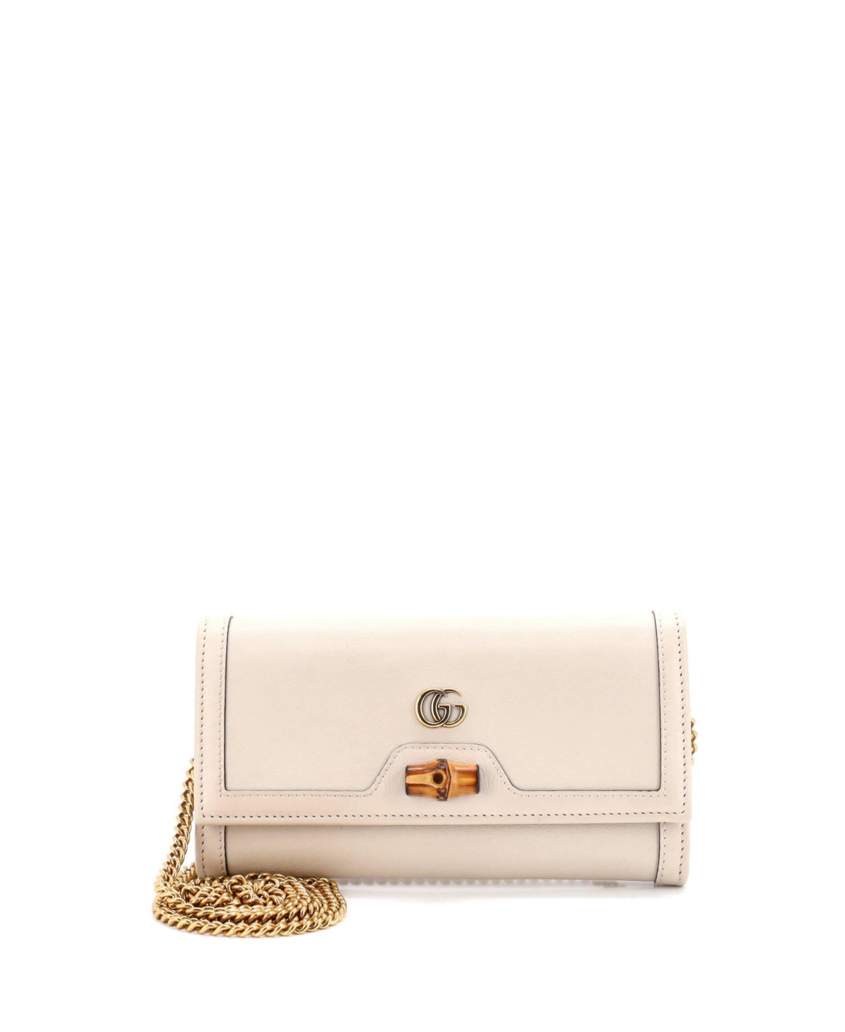 Click here for Pre-Owned Gucci Diana Wallet on Chain Leather - Na... prices