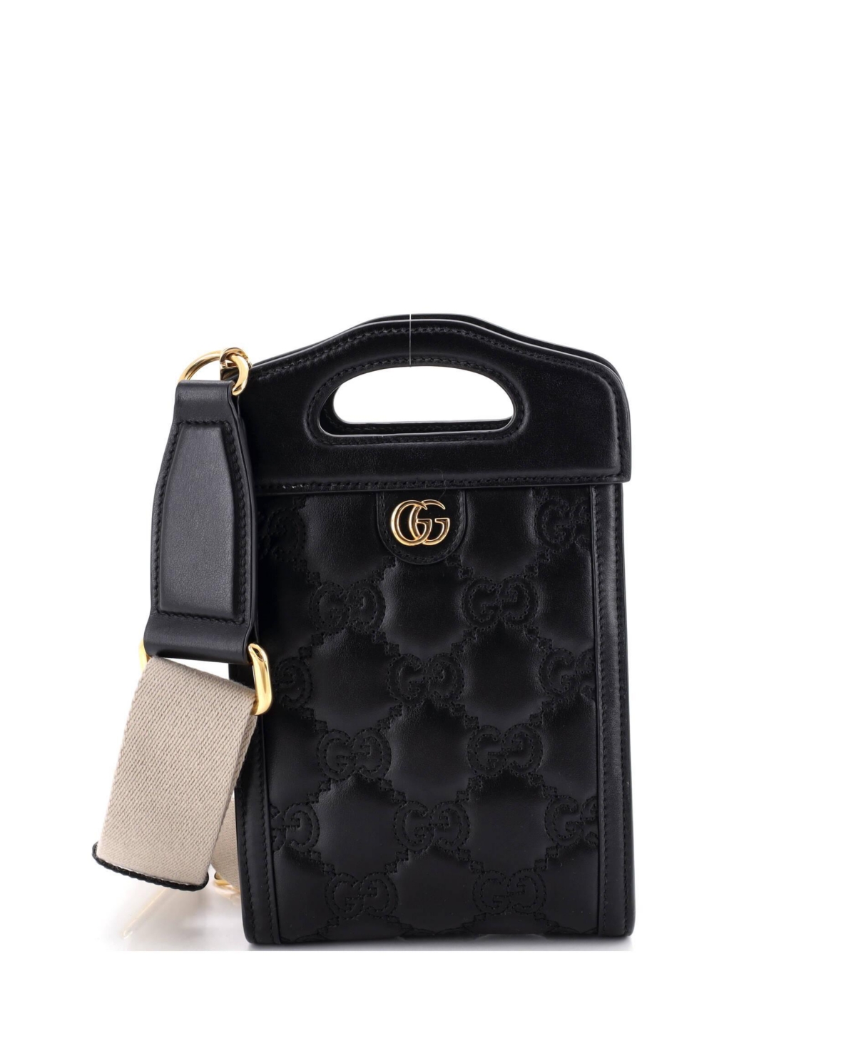 Click here for Pre-Owned Gucci Mini Top Handle Crossbody Bag Gg M... prices