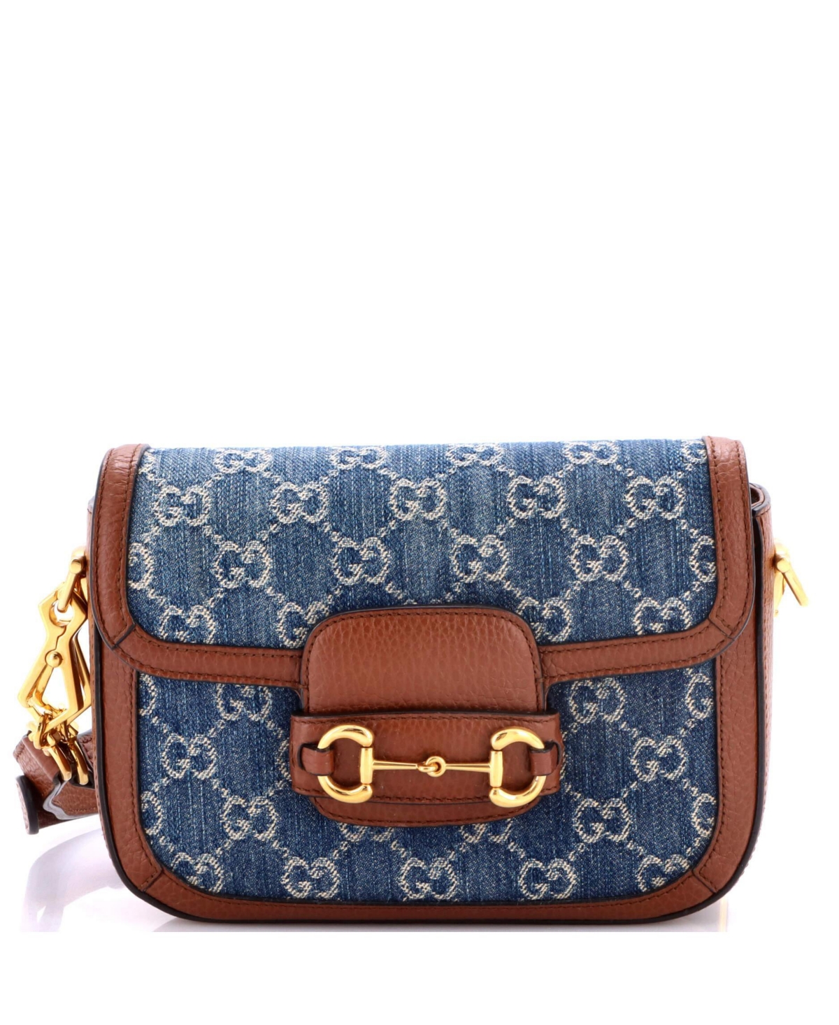 Click here for Pre-Owned Gucci Mini Horsebit 1955 Shoulder Bag Gg... prices