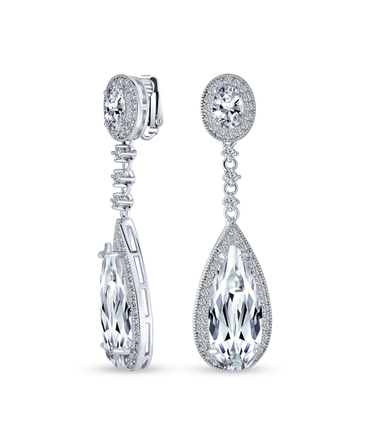 Click here for Bling Jewelry Cubic Zirconia Cz Teardrop Chandelie... prices