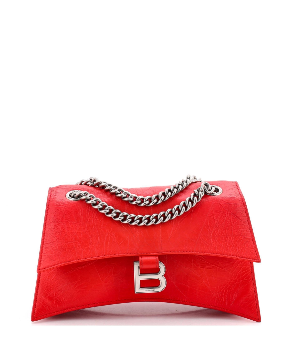 Click here for Pre-Owned Balenciaga Small Crush Chain Flap Bag Le... prices