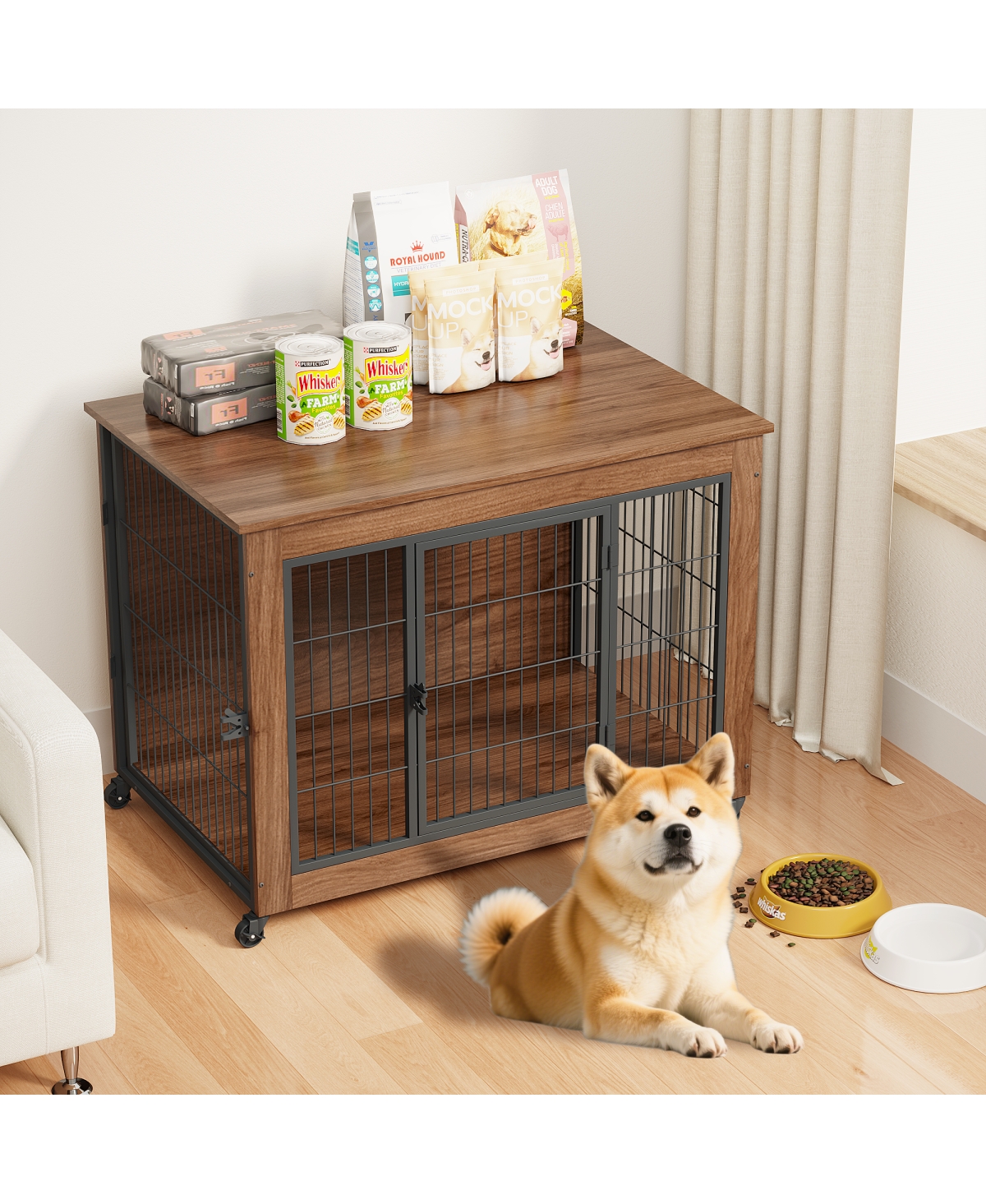 Click here for Streamdale Furniture 38.6 Wooden Dog Crate Furnitu... prices