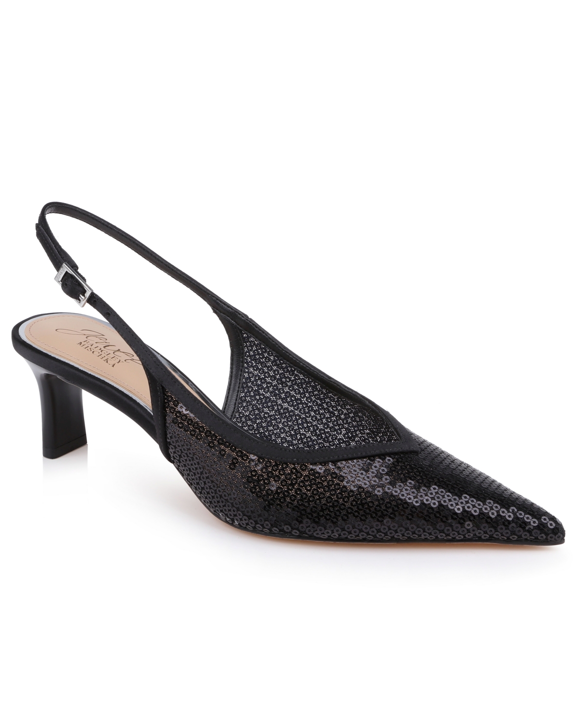 Click here for Jewel Badgley Mischka Womens Zabelle Slingback Dre... prices