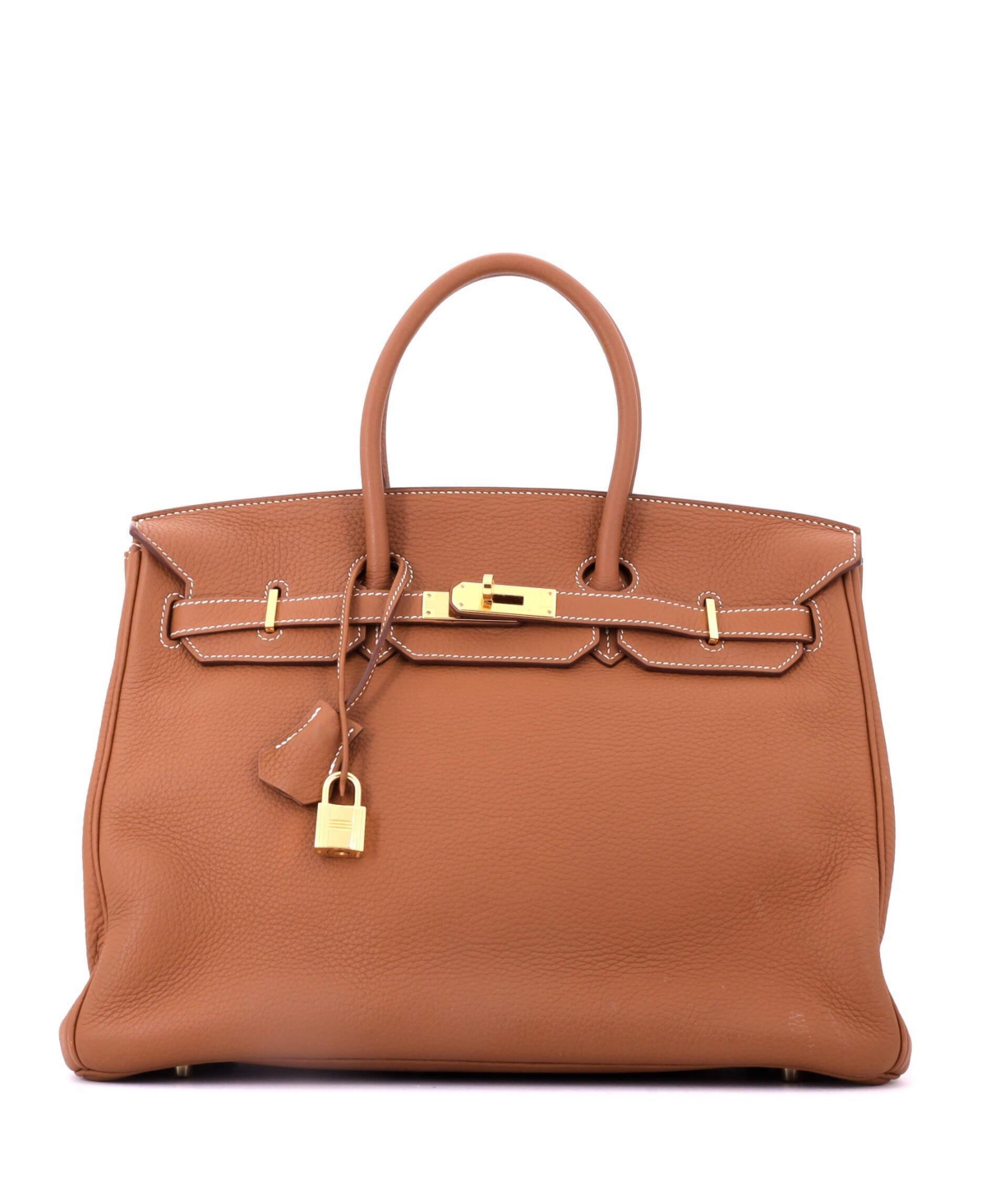 Click here for Pre-Owned HERMES Birkin 35 Handbag Brown Togo with... prices
