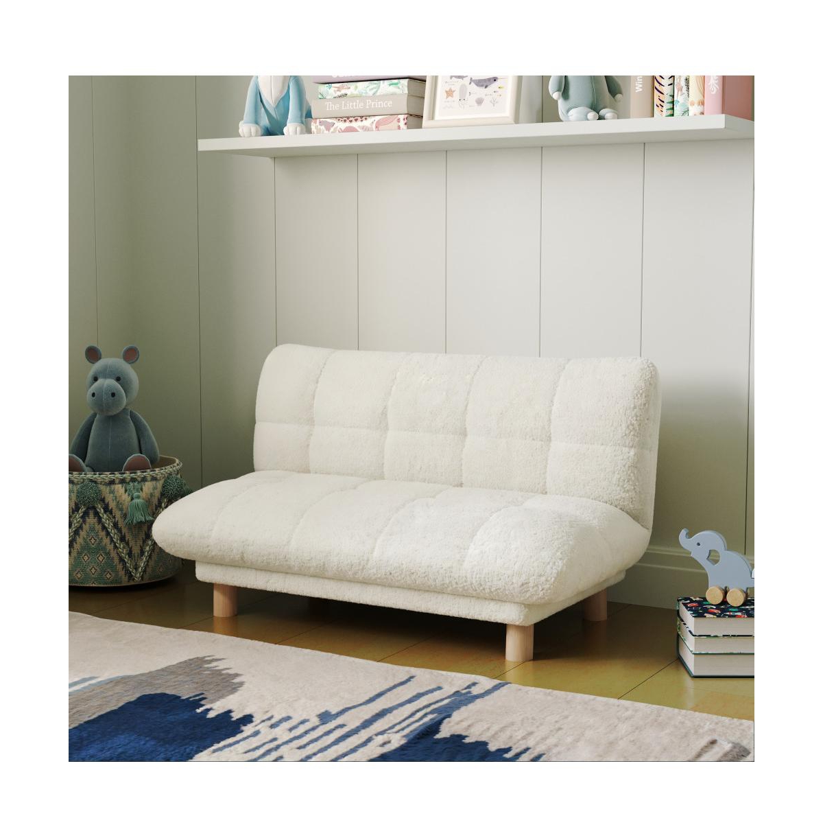 Click here for Buzz & Bloom Upholstered Cushioned Kids Couch with... prices