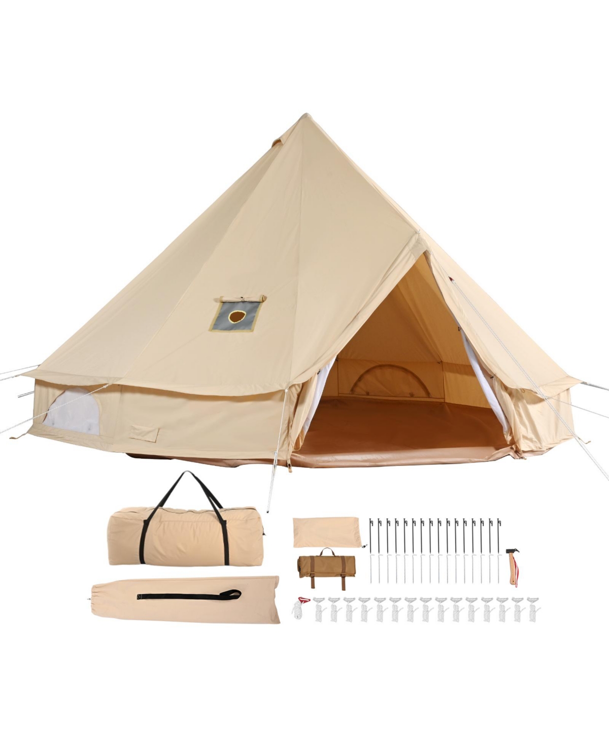 Click here for Cozito Canvas Bell Tent  7 m / 22.97 feet Yurt Ten... prices