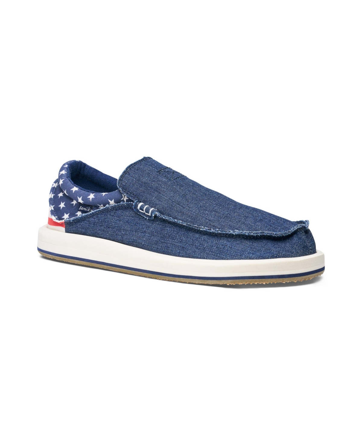 Click here for Sanuk Mens Chiba Novelty Loafers - Rwb denim prices