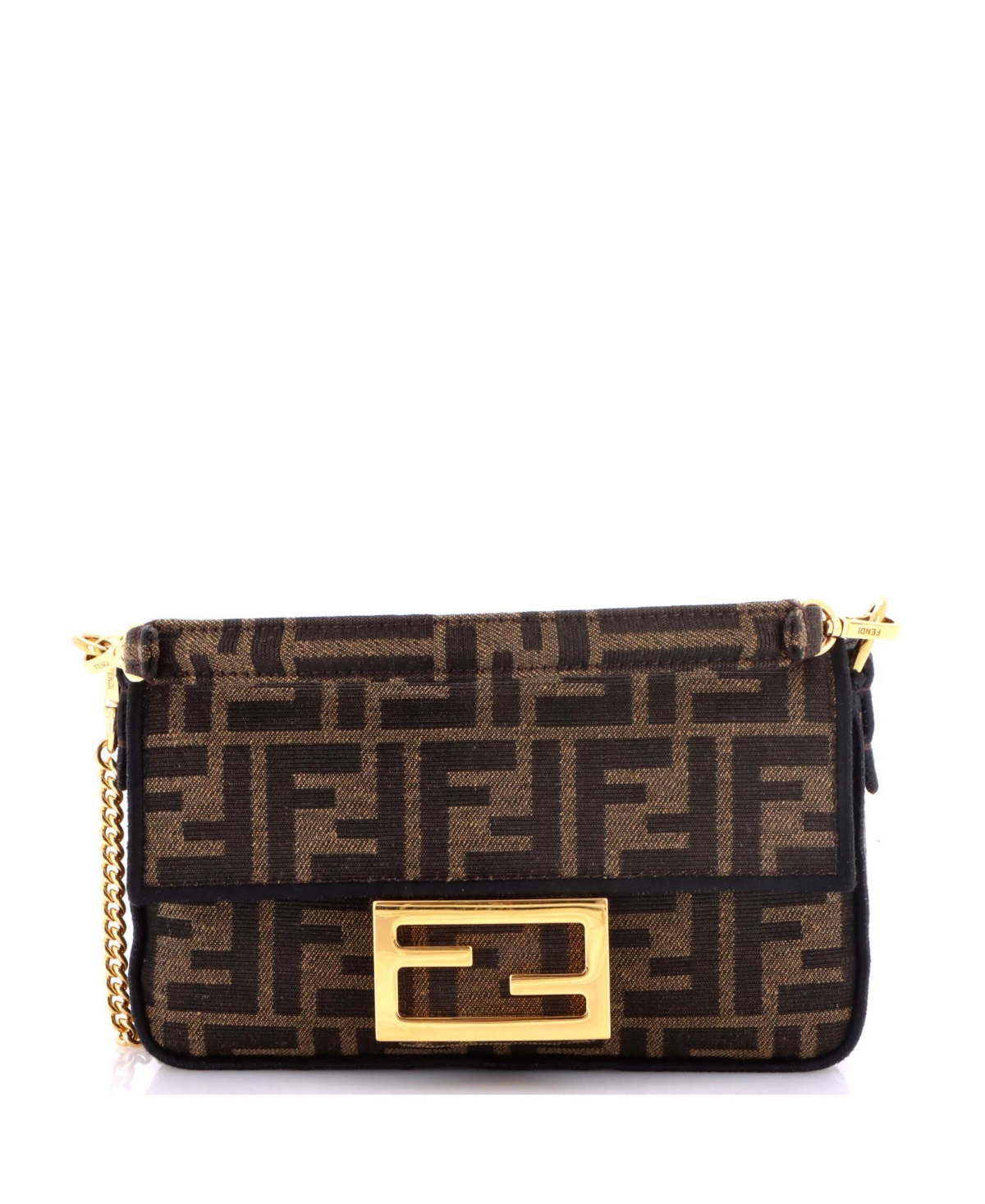 Click here for Pre-Owned Fendi Mini Baguette Nm Bag Zucca Canvas... prices