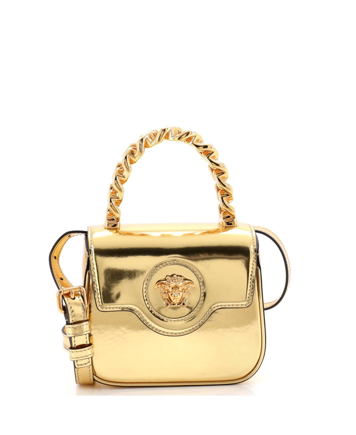 Click here for Pre-Owned Versace Mini La Medusa Chain Handle Cros... prices