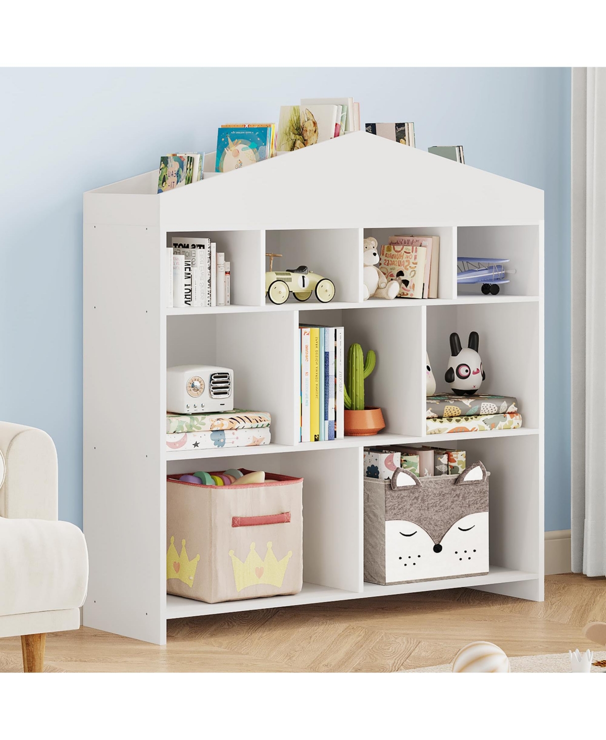 Click here for gaomon Kids Bookshelf 9-Cubby Toy Storage Organize... prices