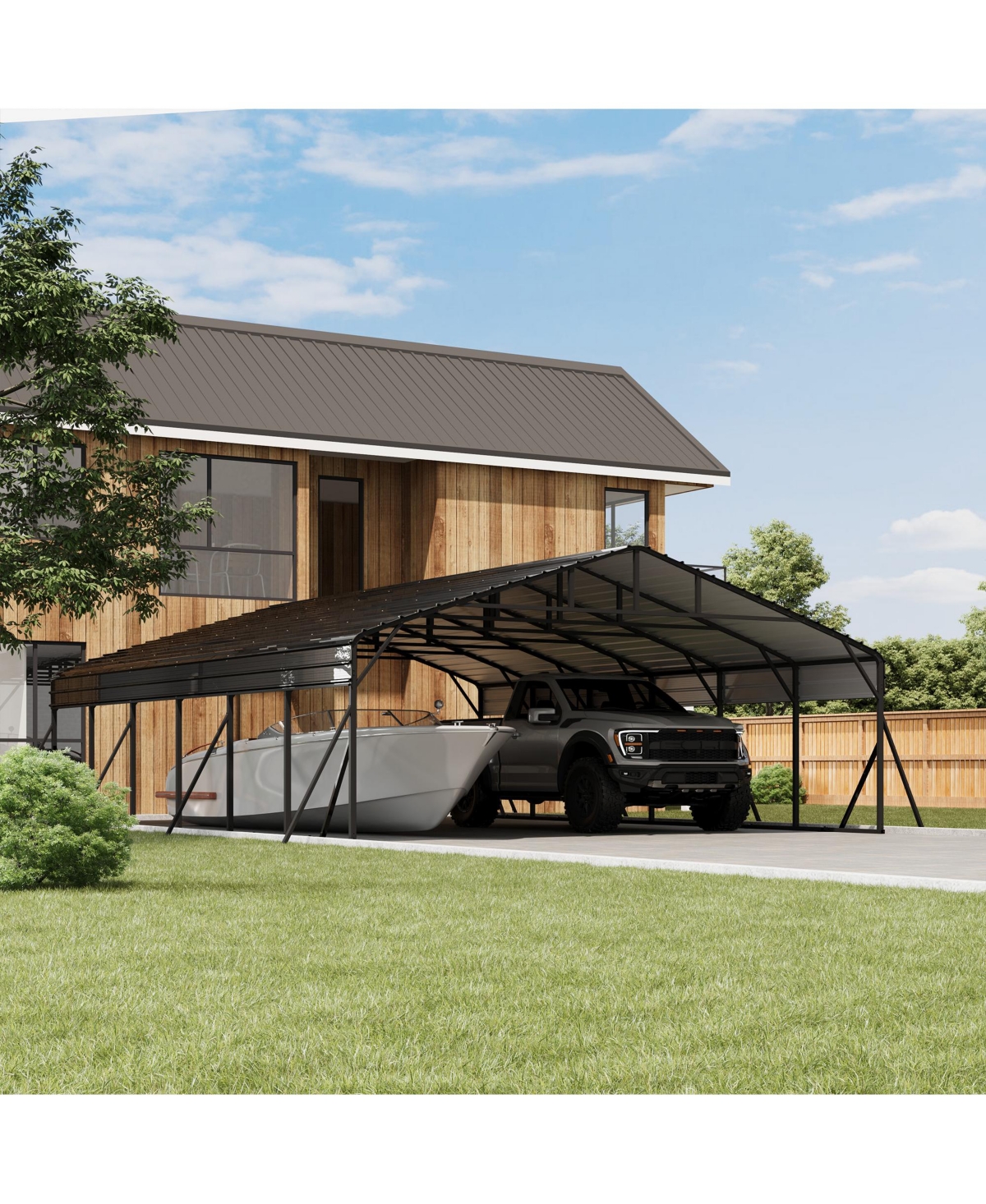 Click here for GarveeLife Heavy Duty Metal Carport with Galvanize... prices