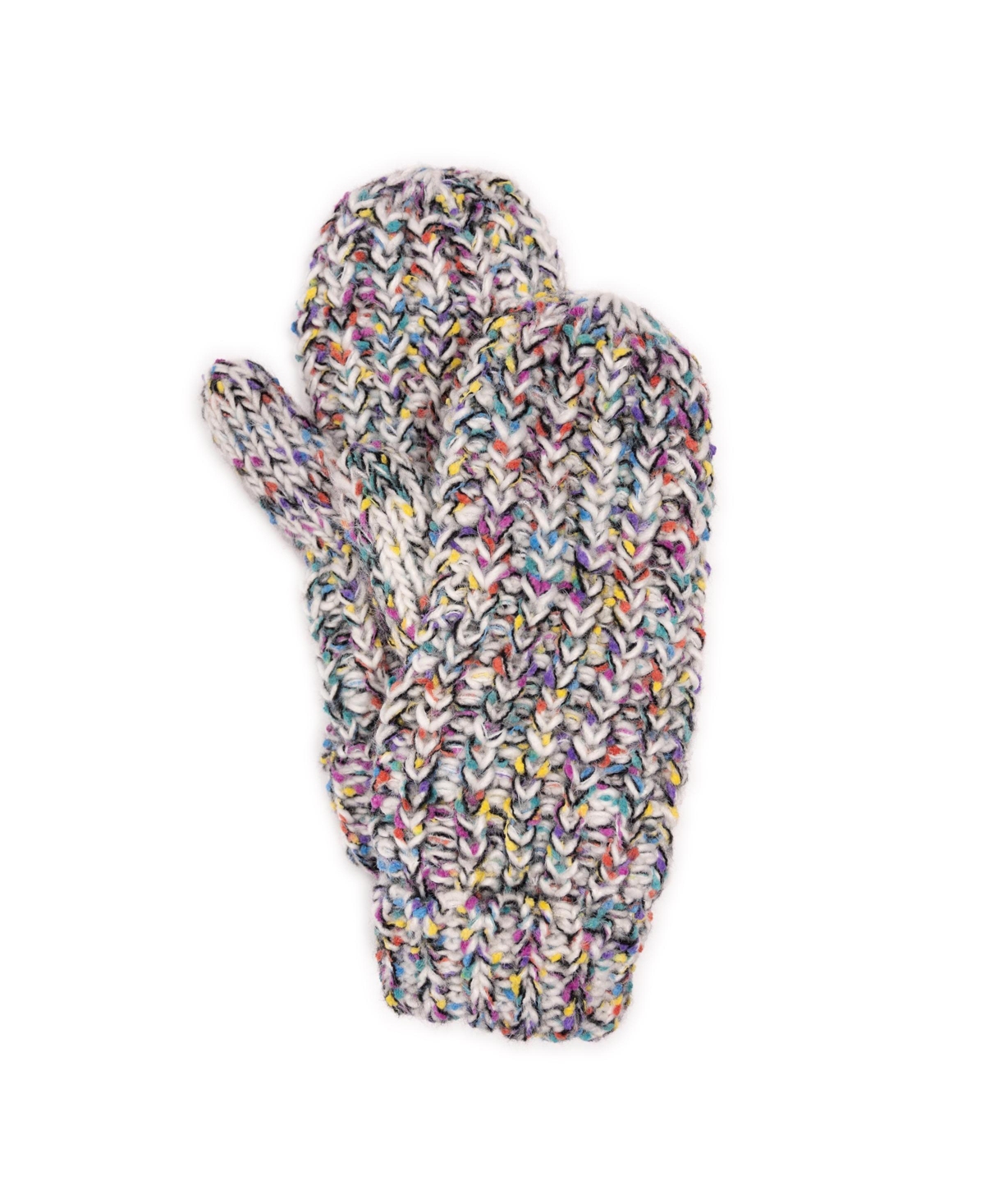 Click here for Muk Luks Womens Marled Mitten w/ Colorful Nep - Eb... prices