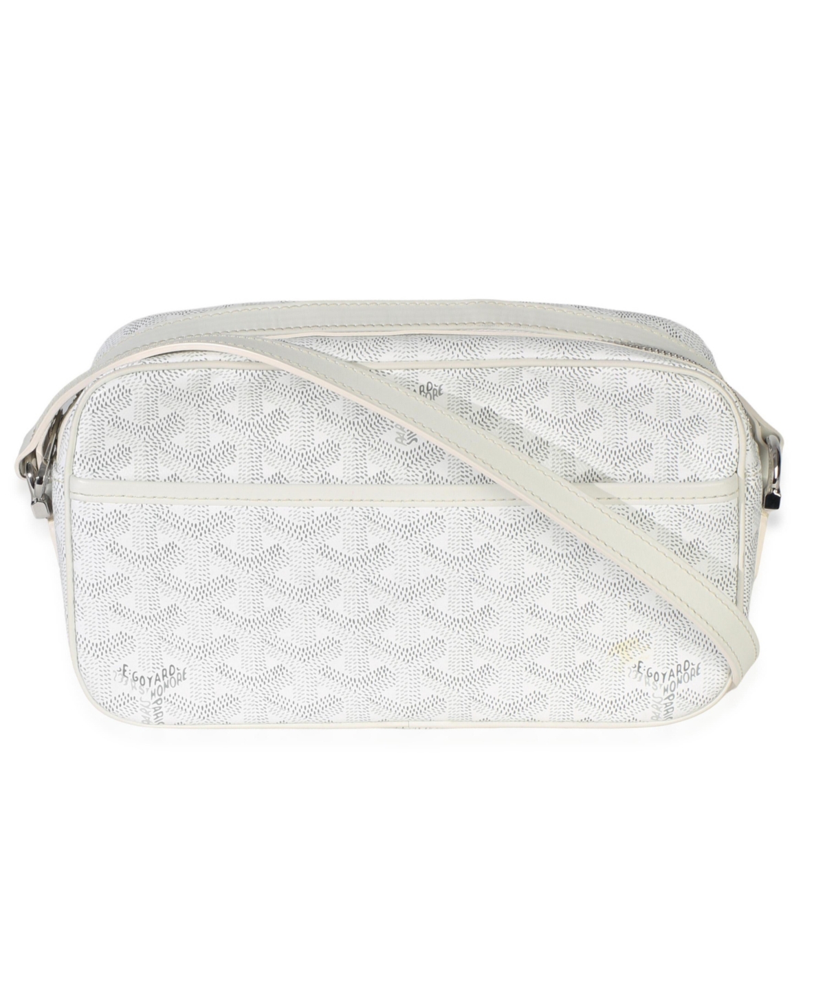 Click here for Pre-Owned Goyard White Goyardine Heart Canvas Sac... prices