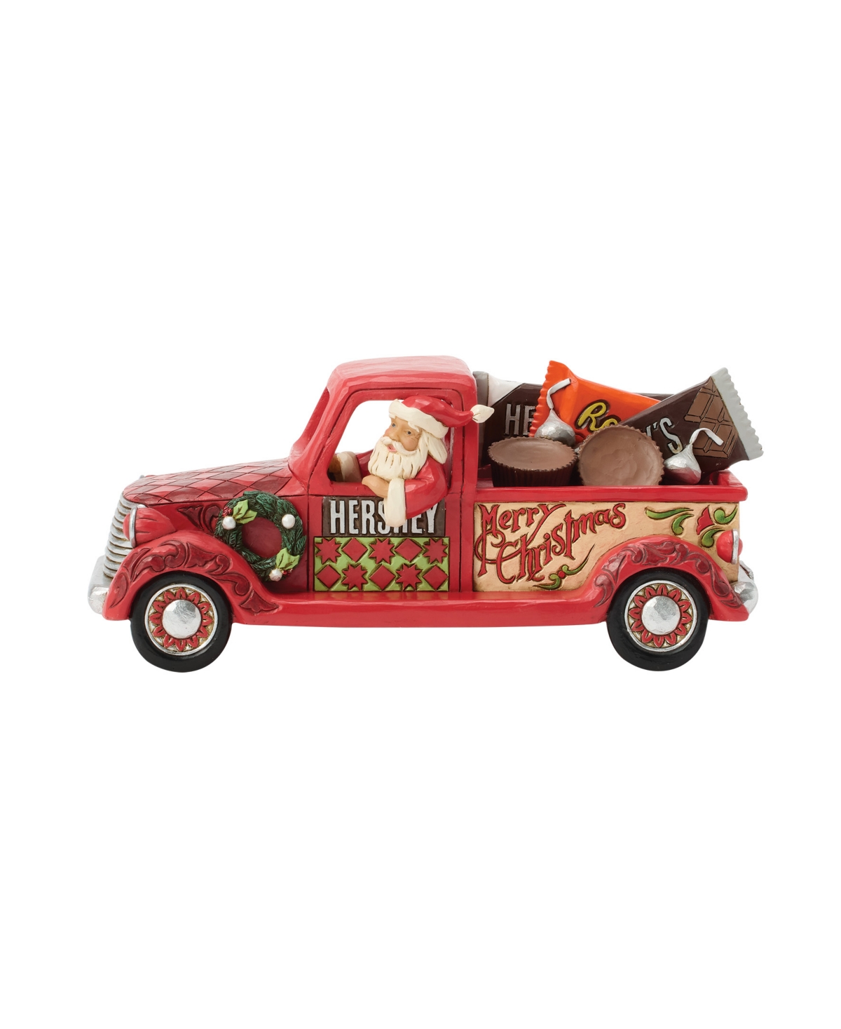 Click here for Jim Shore Hershey Fig Santa in Truck - Multi prices