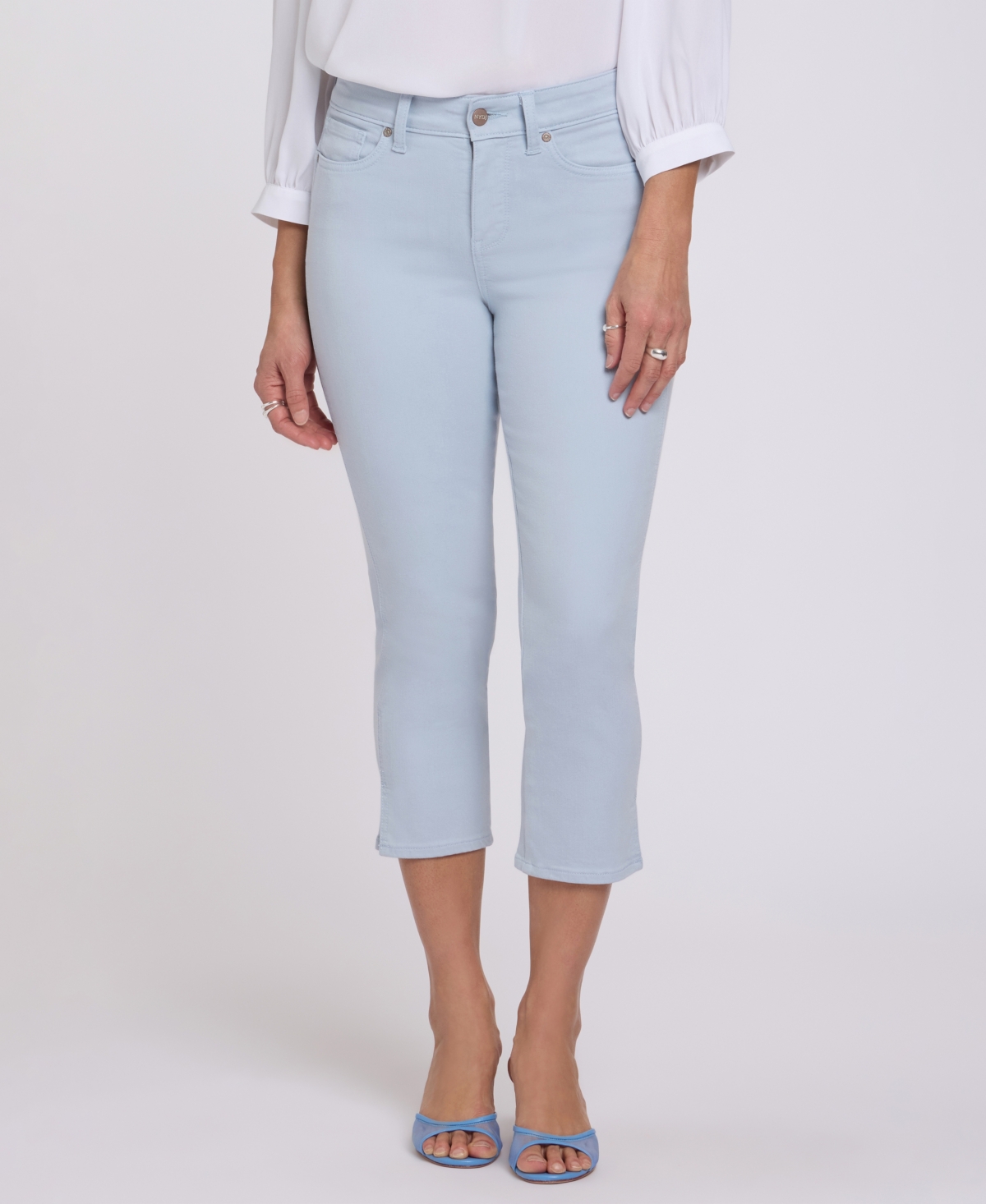 Click here for Nydj Womens Chloe High-Rise Capri Jeans - Blue Clo... prices