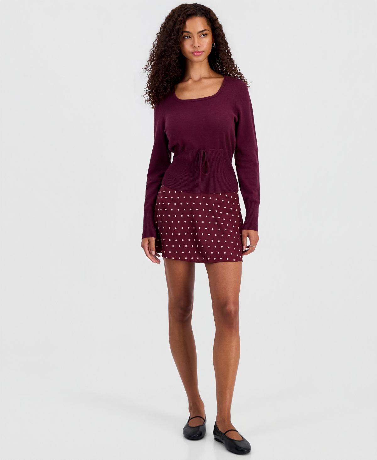 Click here for Sincerely Jules Juniors Polka Dot Micro Mini Skort... prices