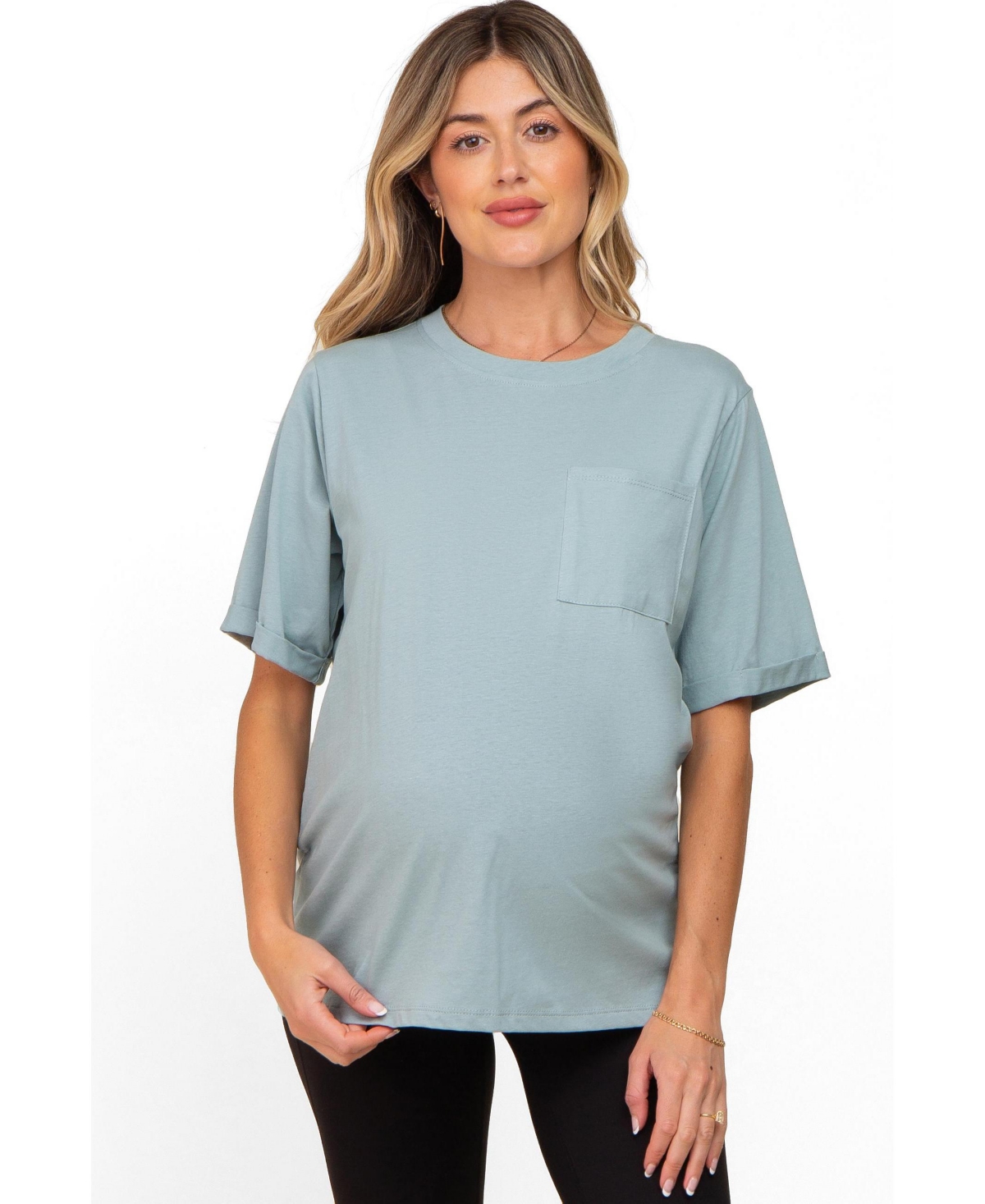 Click here for Pinkblush Womens Mint Green Oversized Pocket Front... prices