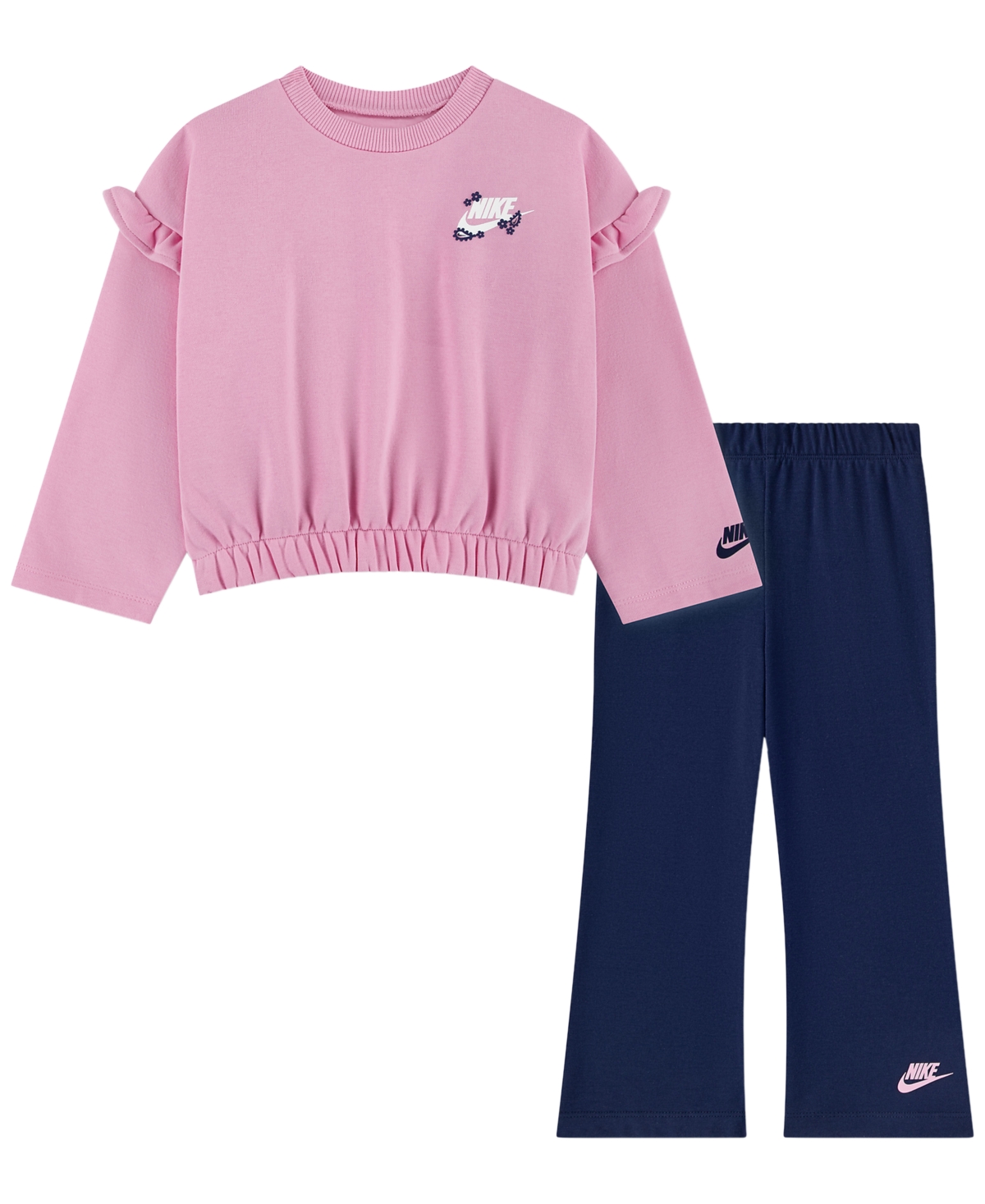 Click here for Nike Toddler Girls 2T-4T Ruffle Top and Flared Leg... prices