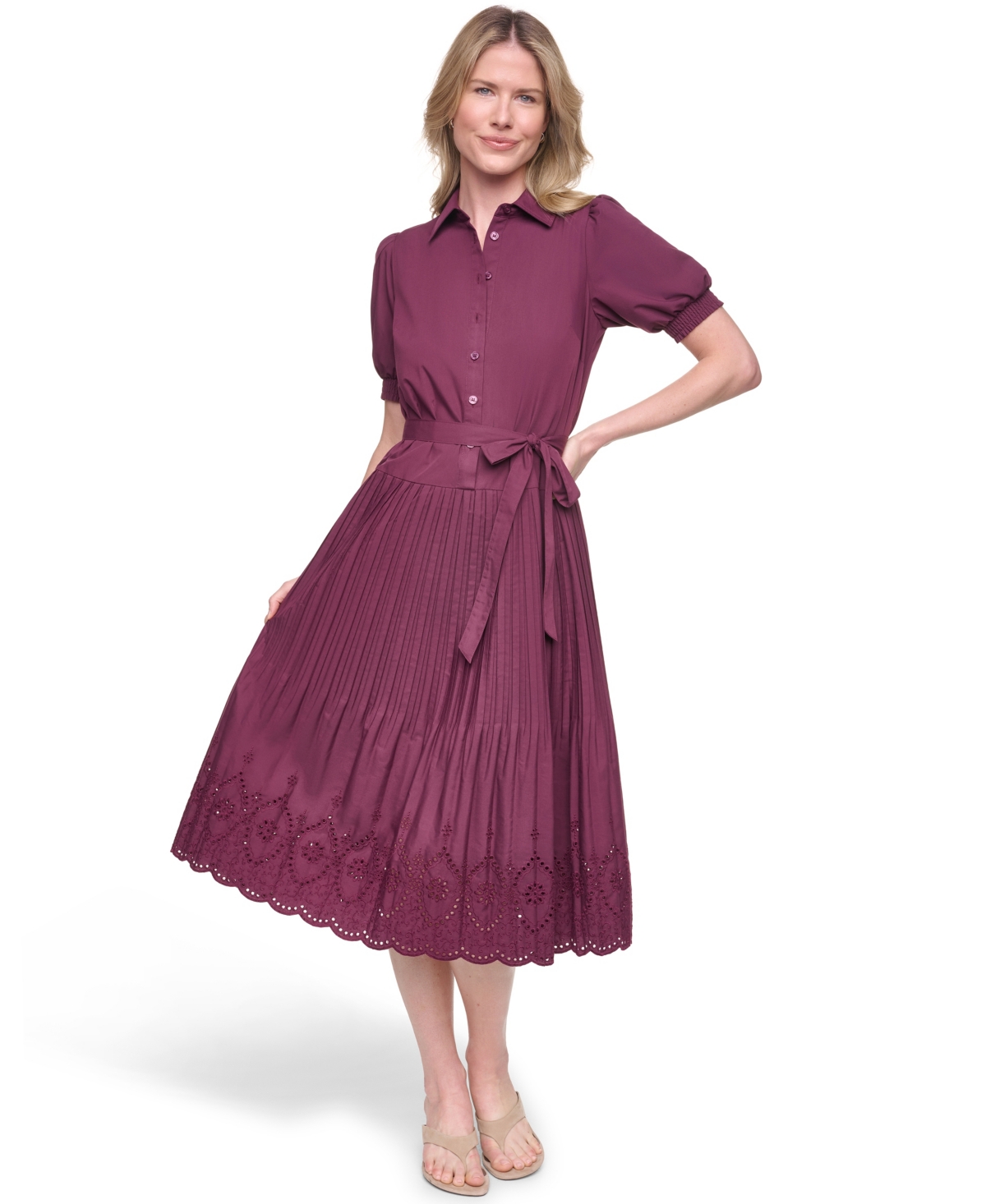 Click here for Jessica Howard Womens Puff Short-Sleeve Drop Waist... prices