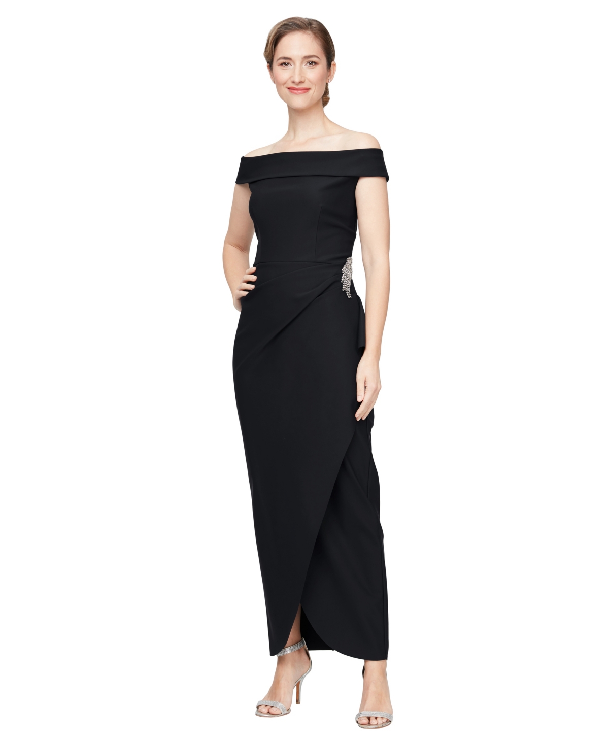 Click here for Alex Evenings Womens Contour Collection Dress - Bl... prices
