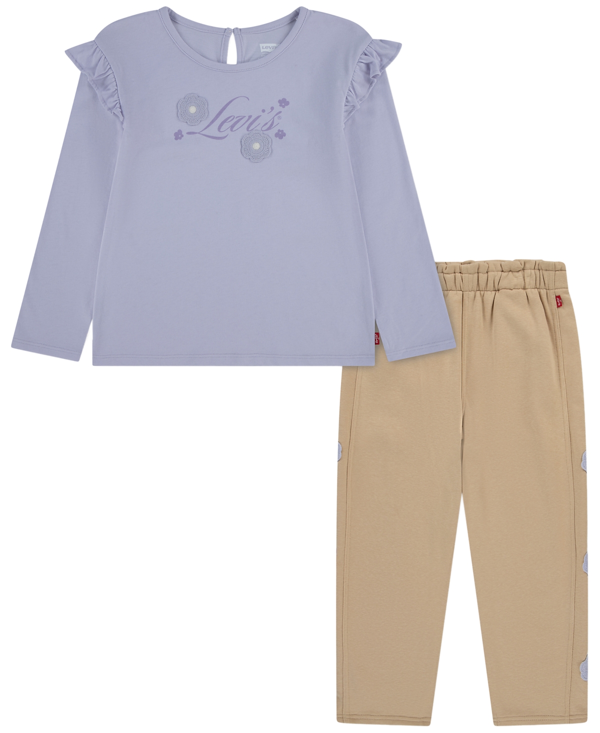 Click here for Levis Baby Girls Ruffle Knit Top and Fleece Pants... prices