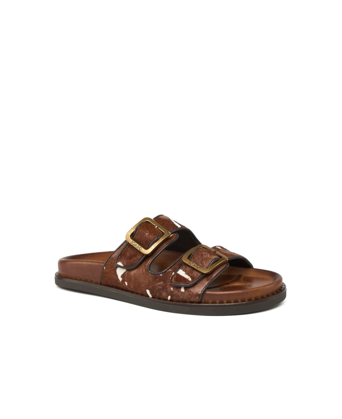Click here for Grace Footwear Womens Karpathos Pony Hair Slide Sa... prices