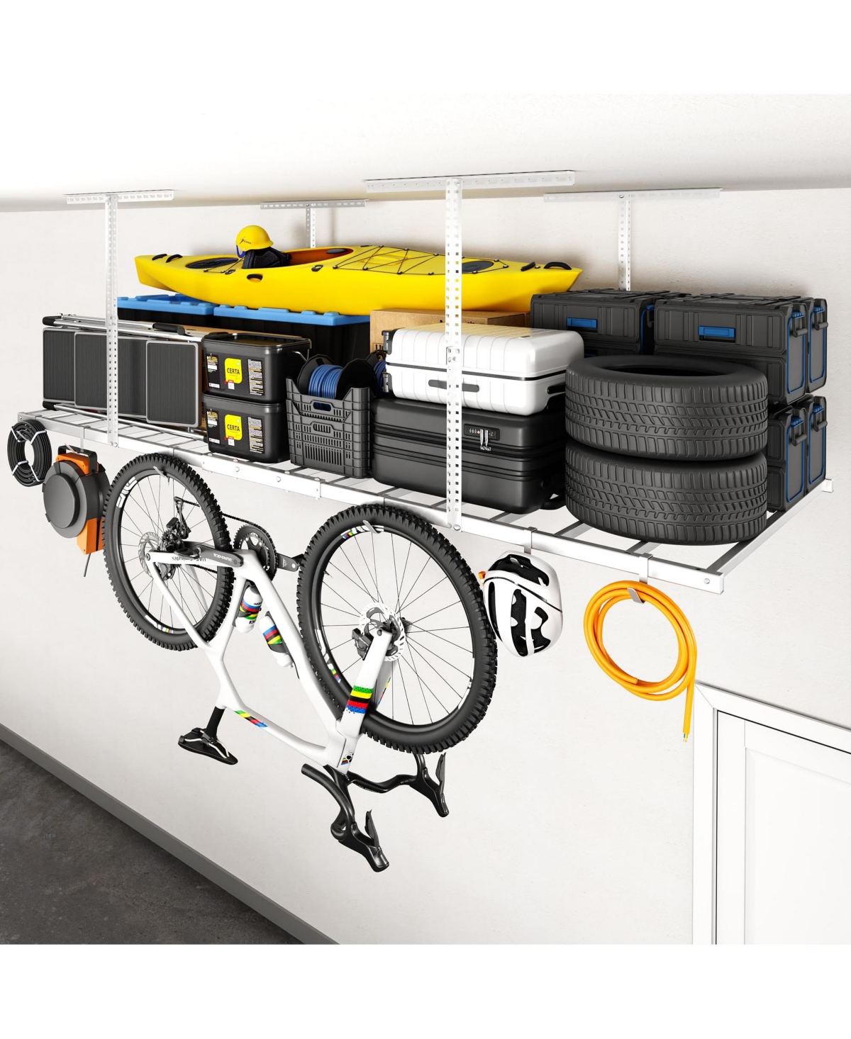 Click here for Fleximounts 4x8ft Overhead Garage Storage Rack wit... prices