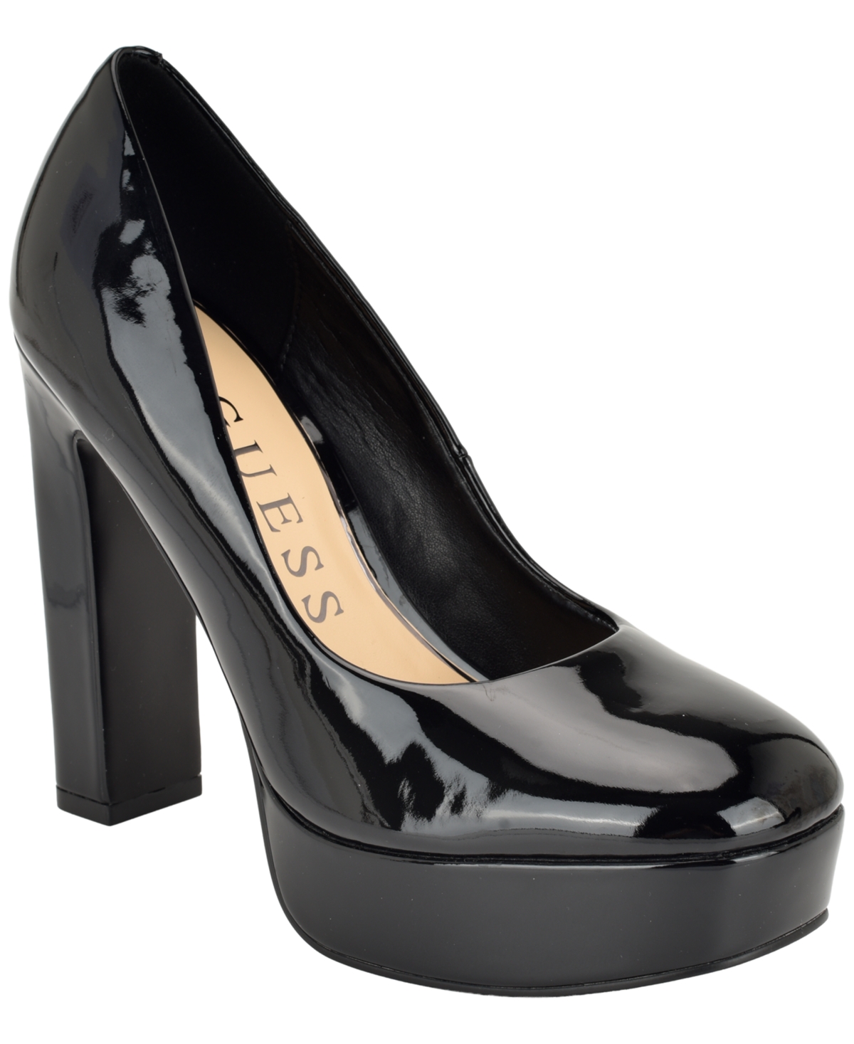 Click here for Guess Womens Dalarie Tall Block Heel Platform Pump... prices