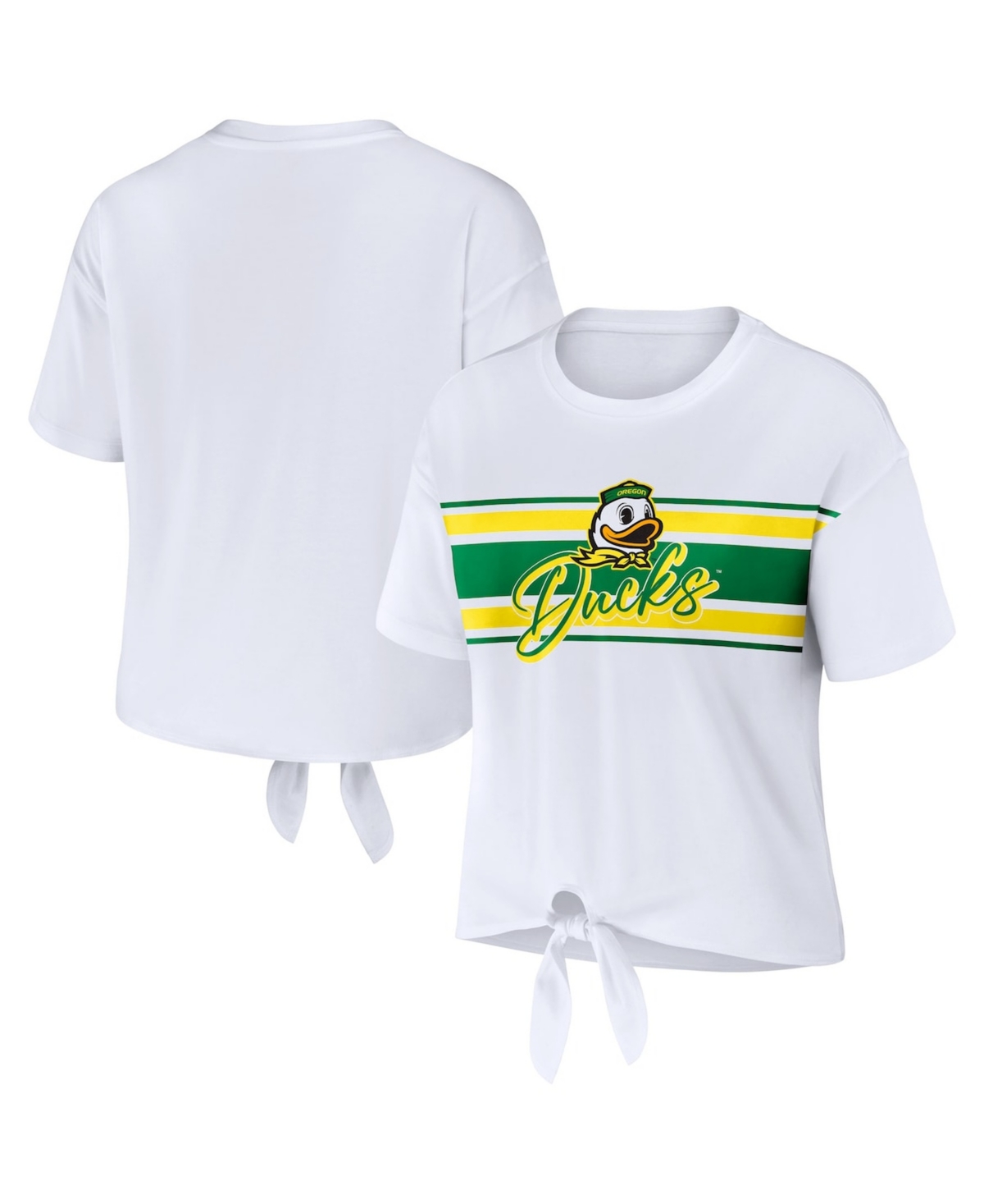 Click here for Wear by Erin Andrews Womens White Oregon Ducks Str... prices