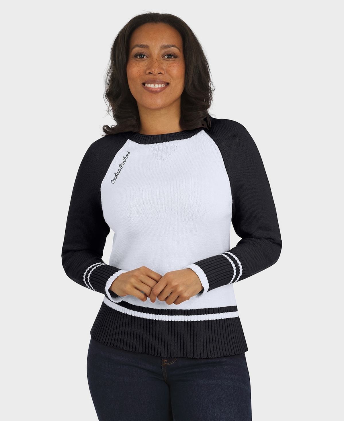 Click here for Wear by Erin Andrews Womens White/Black Carolina P... prices
