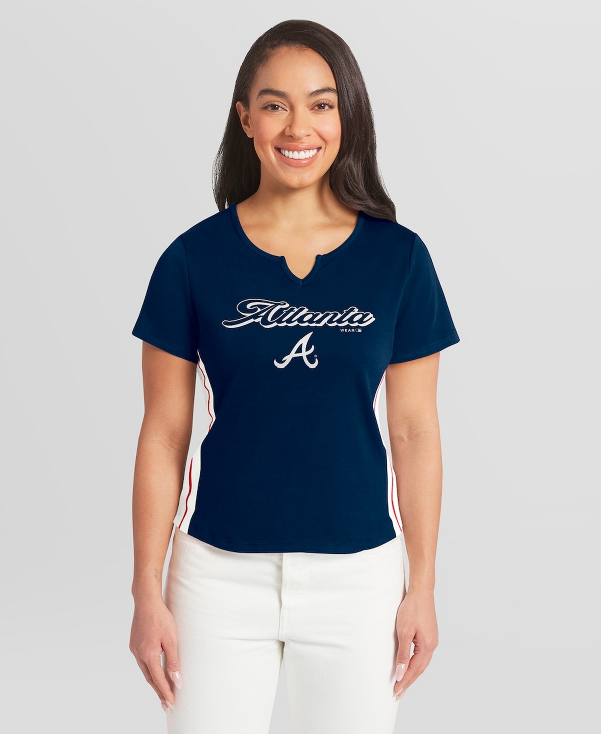 Click here for Wear by Erin Andrews Womens Navy Atlanta Braves No... prices