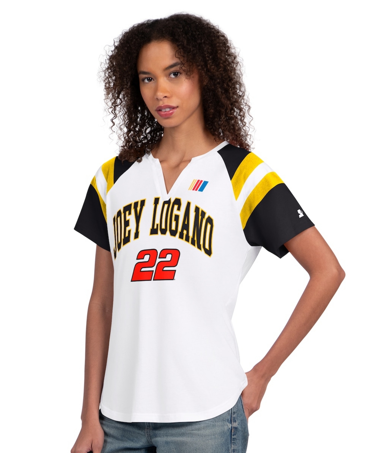 Click here for G-iii 4Her by Carl Banks Womens White Joey Logano... prices