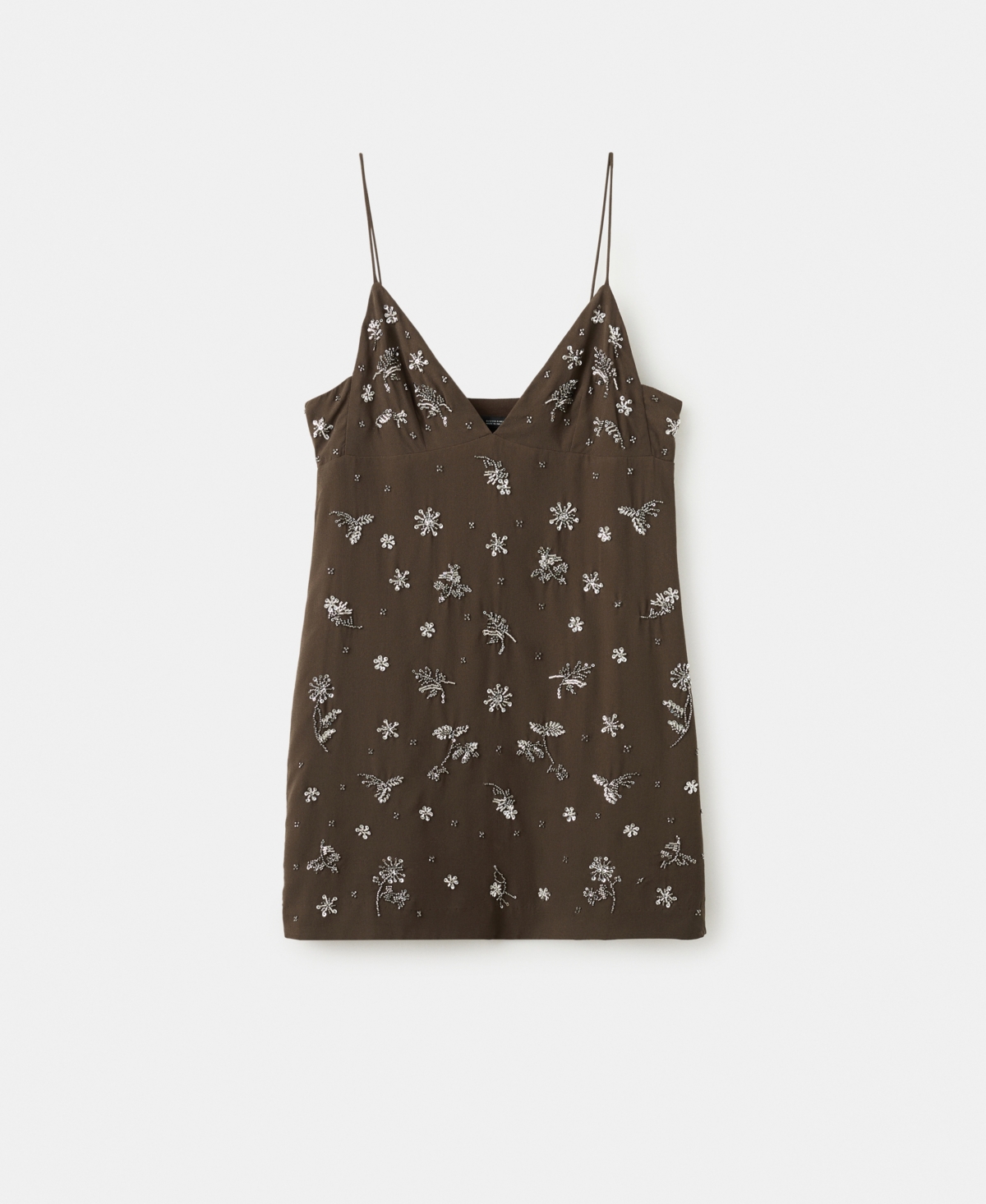 Click here for Mango Womens Embroidery Bead Dress - Green prices